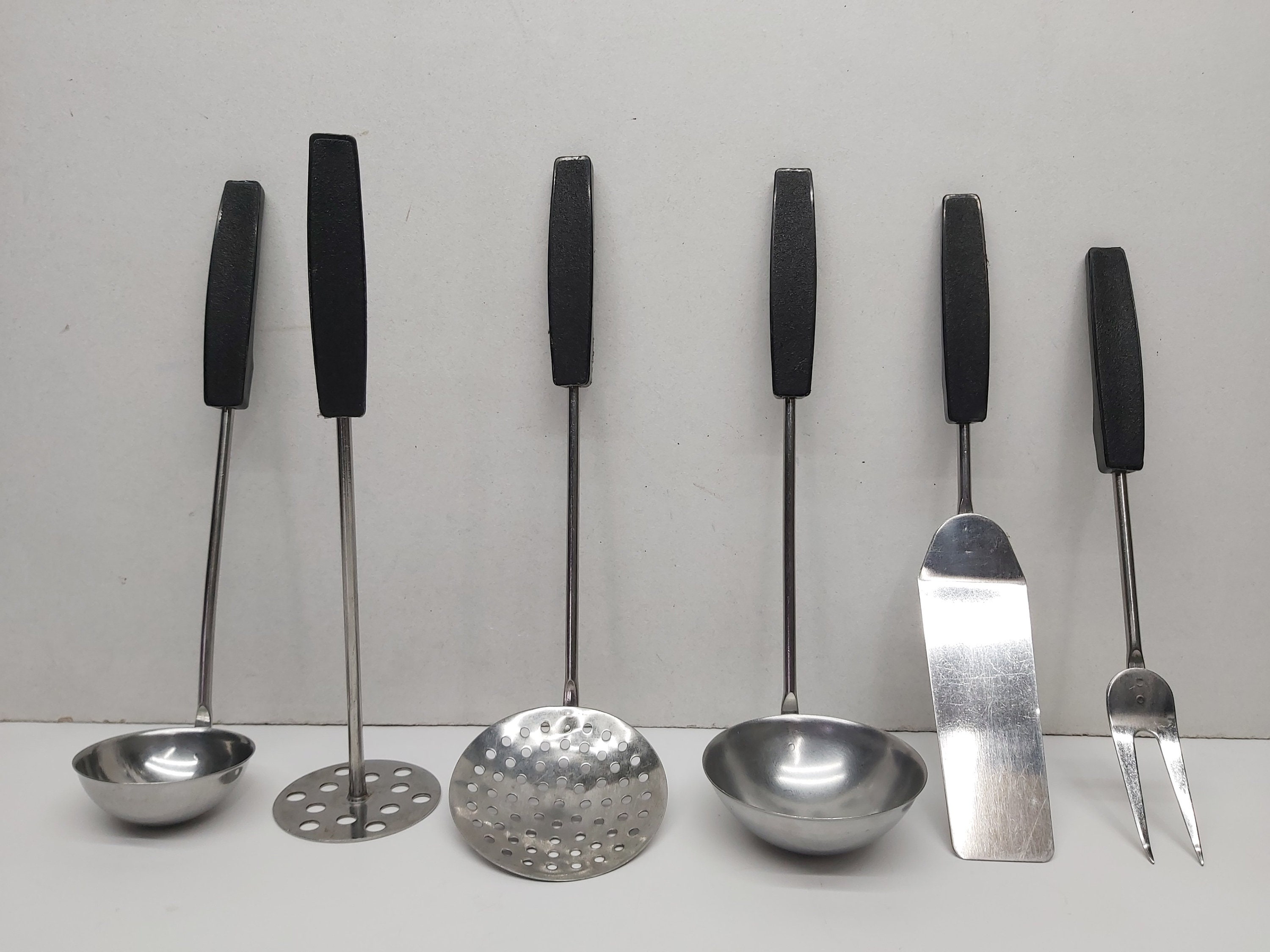 Set of 6 Cookware Utensils Stainless Steel Utensils Hard - Etsy