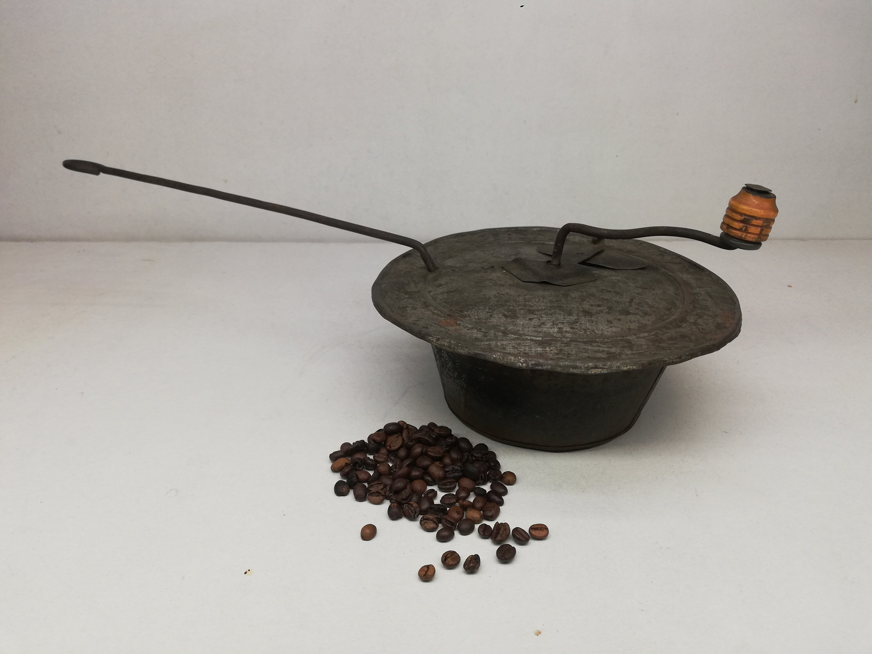 Antique Metal Coffee Roaster Pan Hand Bakery on Open Fire - Etsy