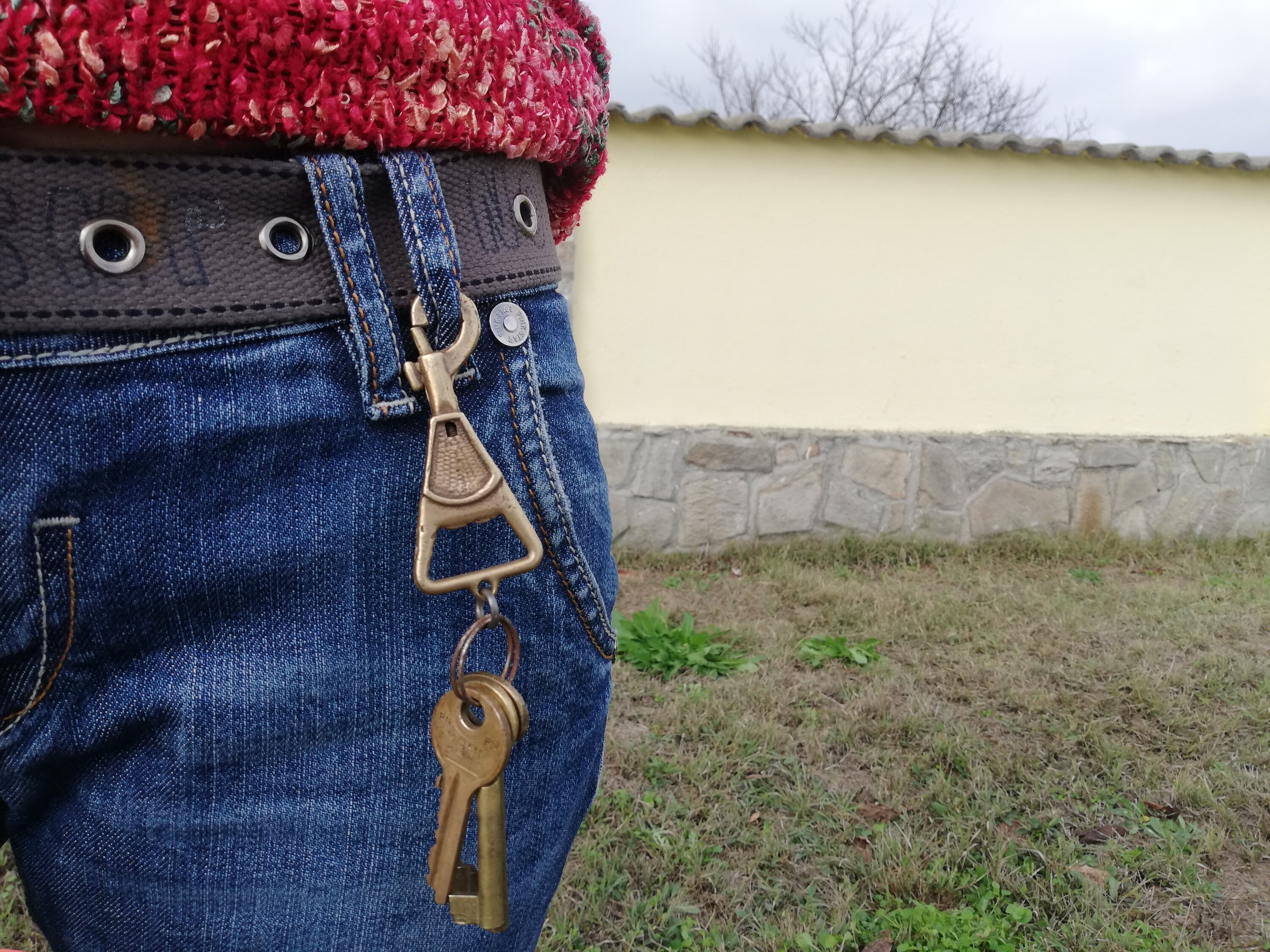 Vintage Keychain With 3 Keys Brass Kit Brass Key Holder | Etsy