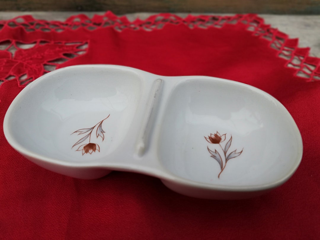 Vintage Salt and Papper, Ceramic Salt and Papper, Bulgarian Porcelain ...