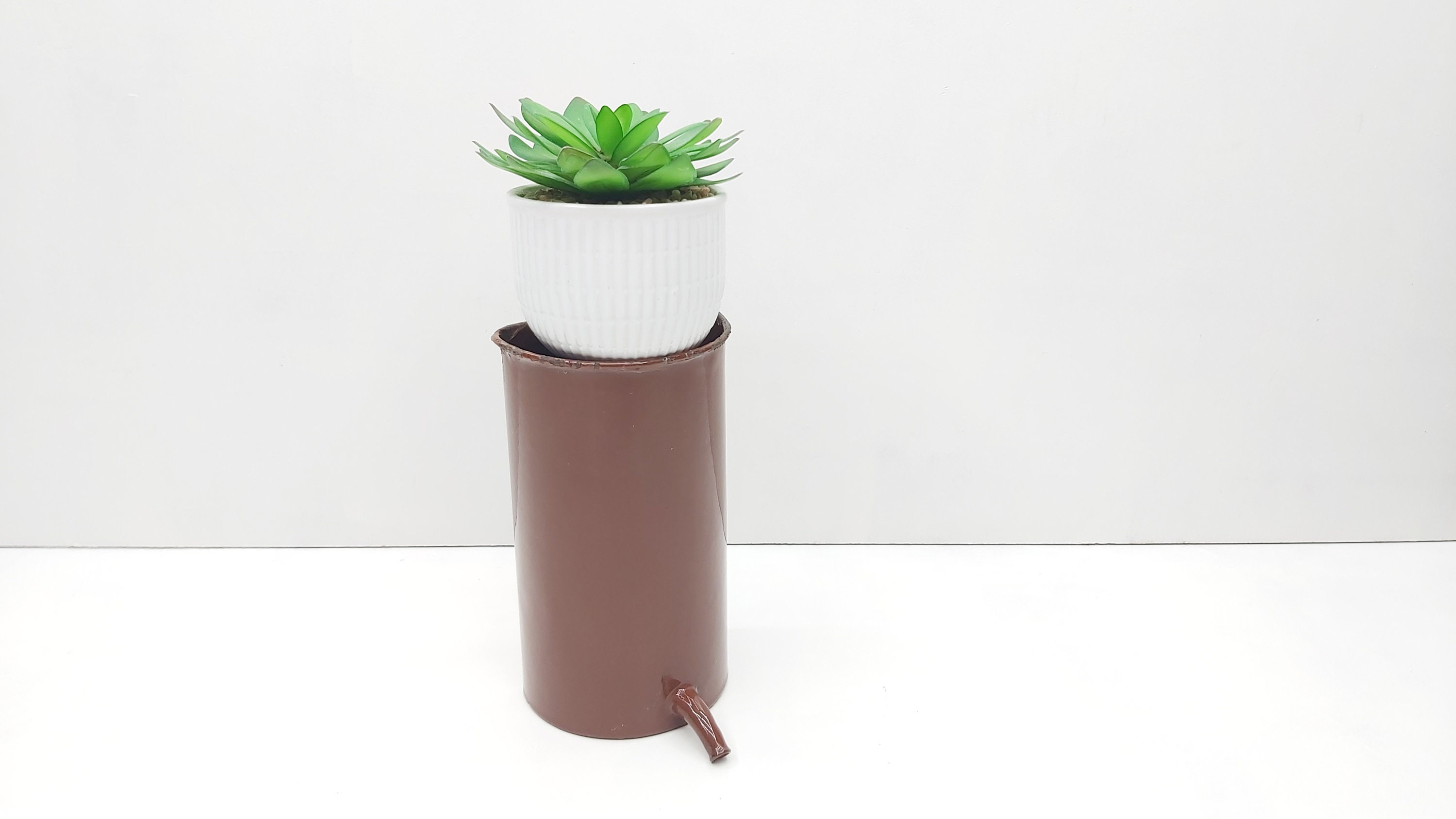 Vintage Enamel Enema Irrigator Wall Planter Irrigation Jug - Etsy