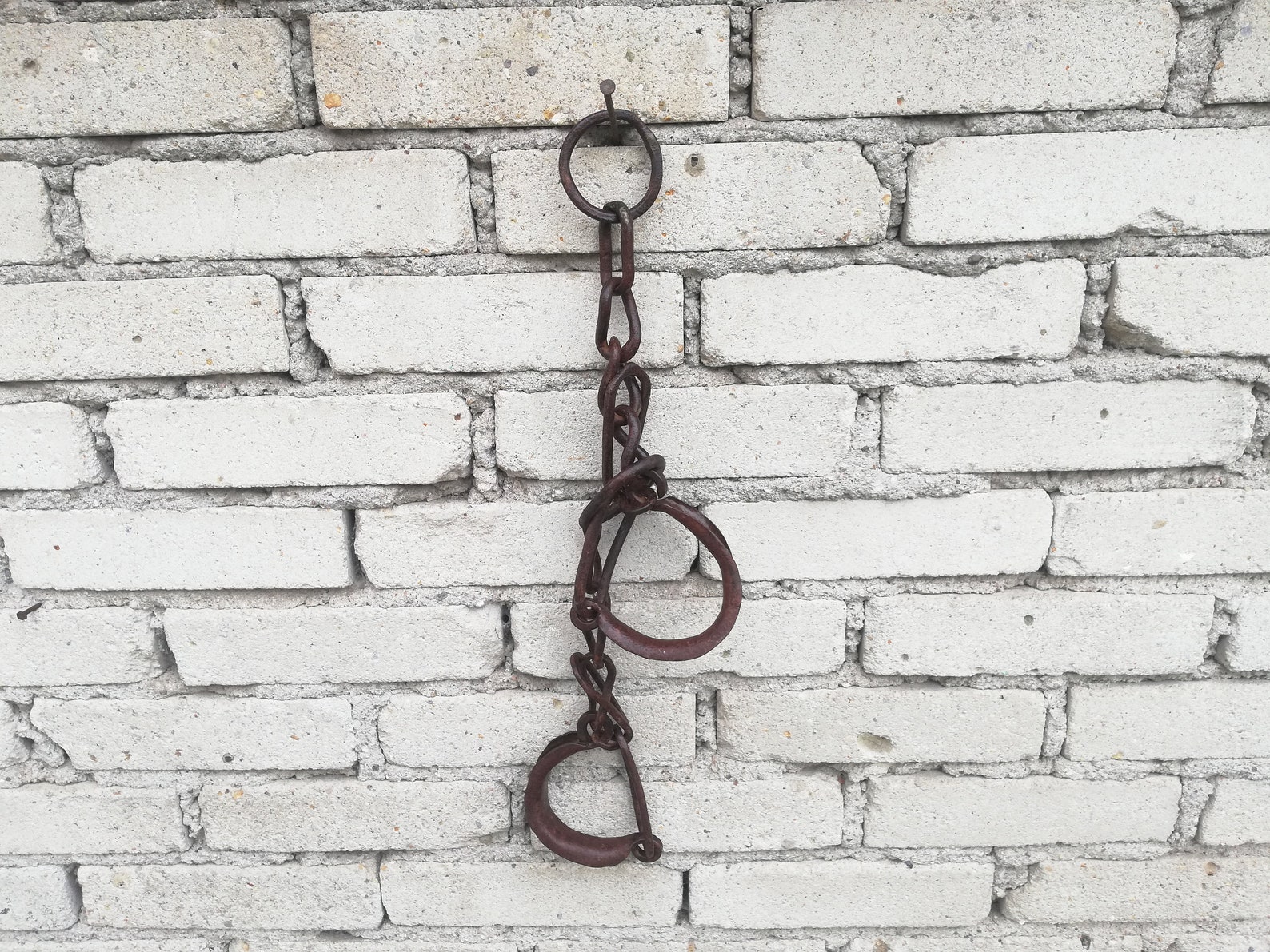 Antique Shackles Horse Leg Forged Iron Double Shackles - Etsy