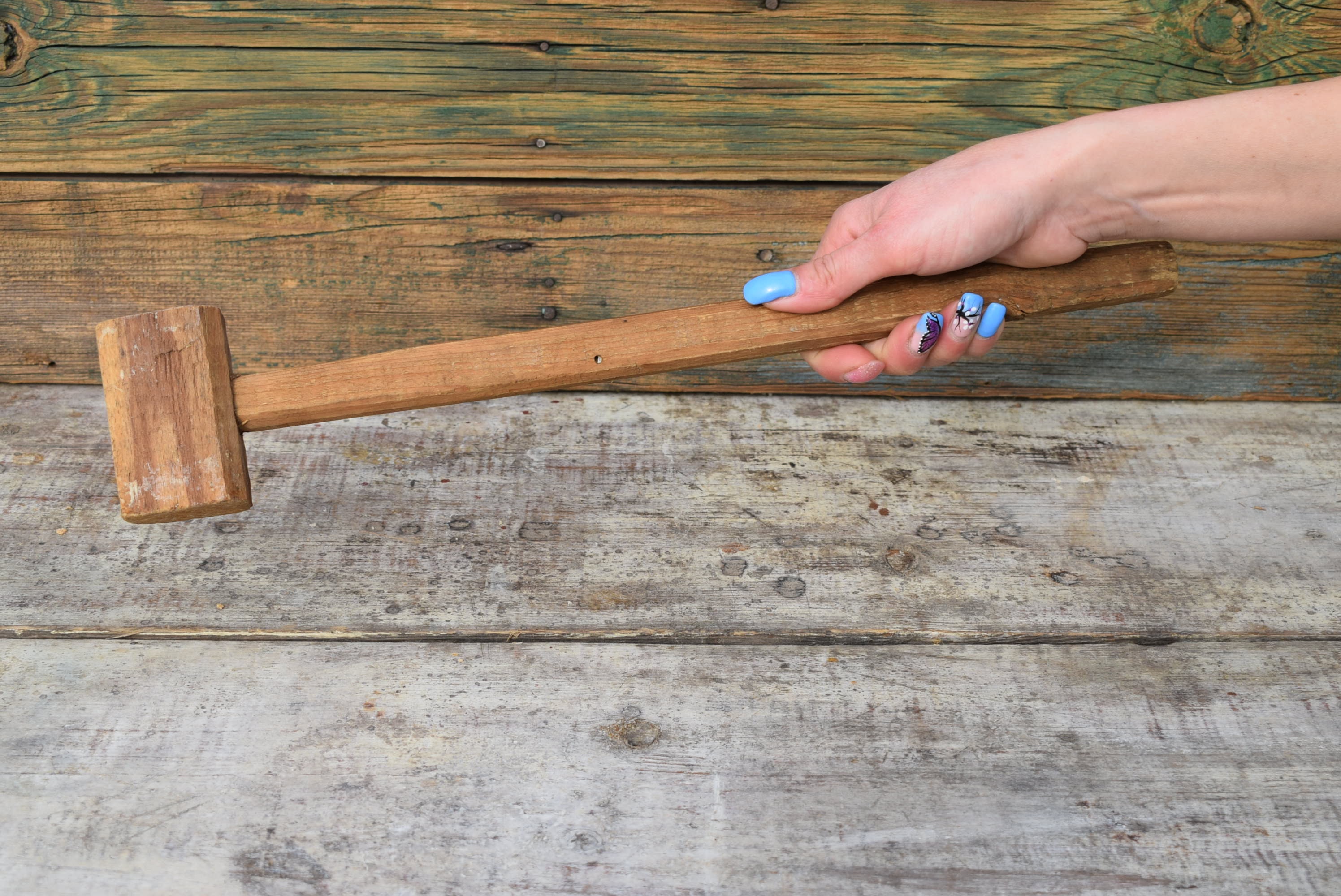 Meat Hammer Handmade Wooden Hammer Kitchen Tool Wood | Etsy