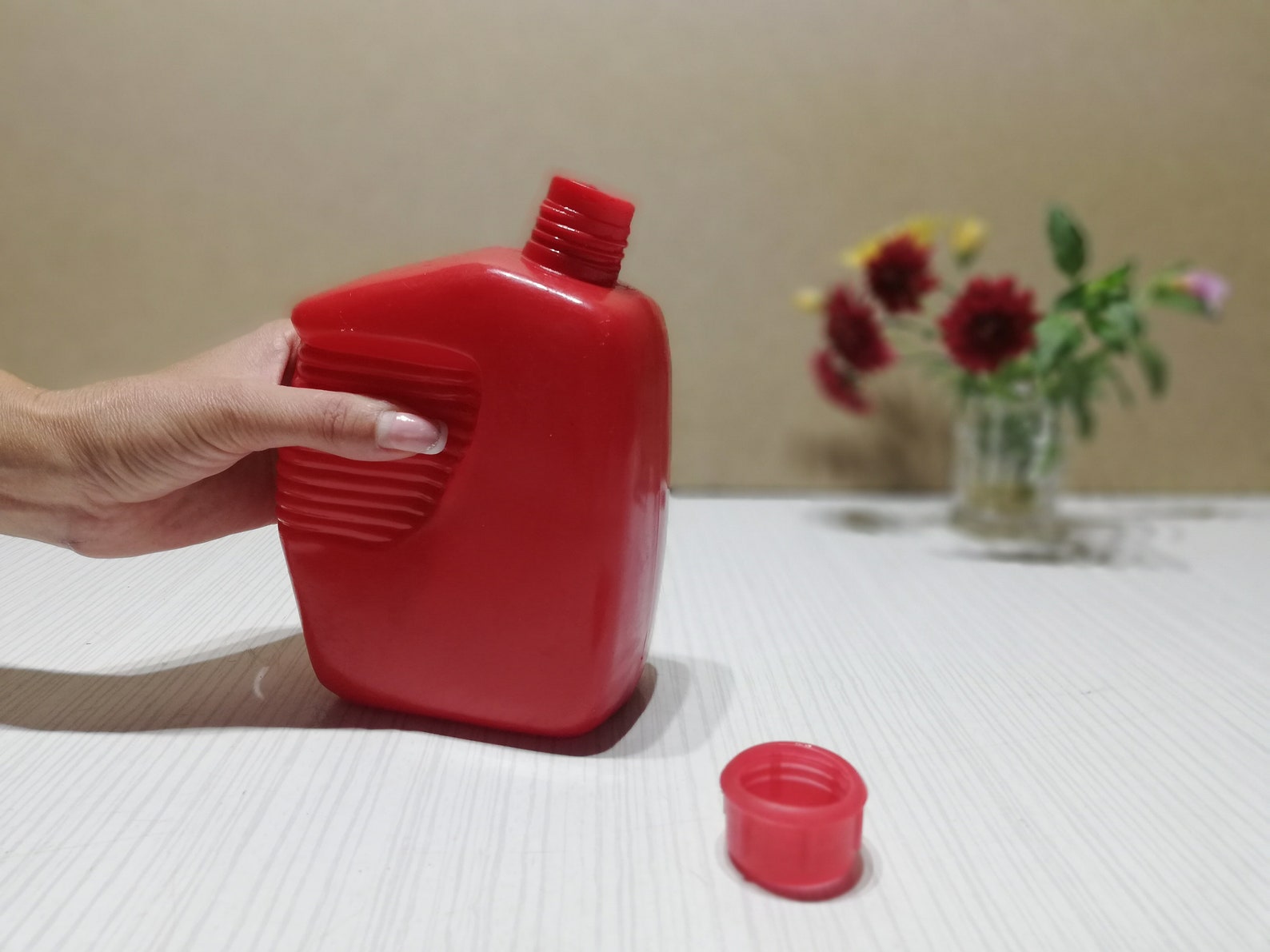 Canteen for Water Red Plastic Water Bottle Tourist Flask - Etsy