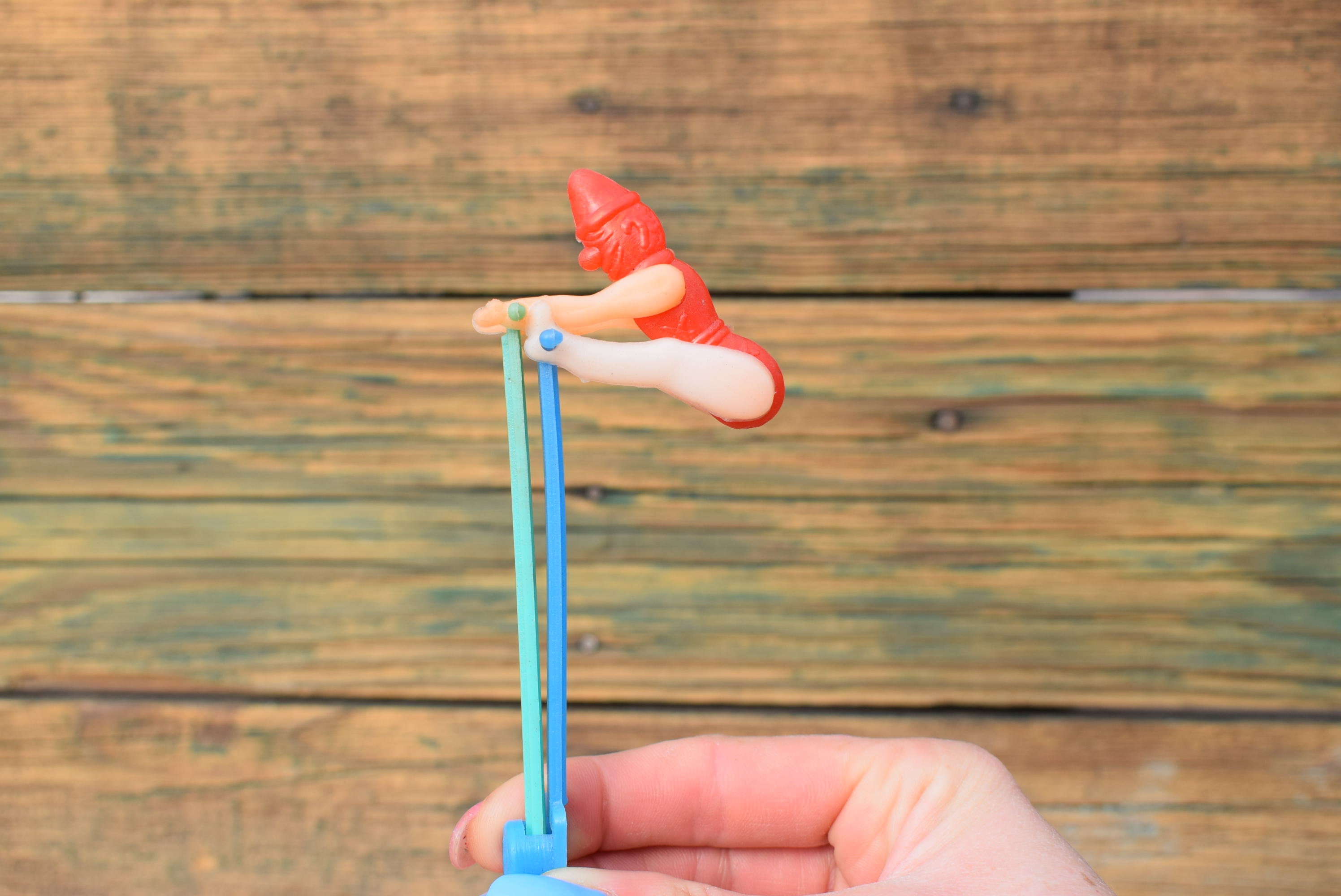 Mechanical Plastic Toy From 80s Acrobat Stick Circus Artist - Etsy