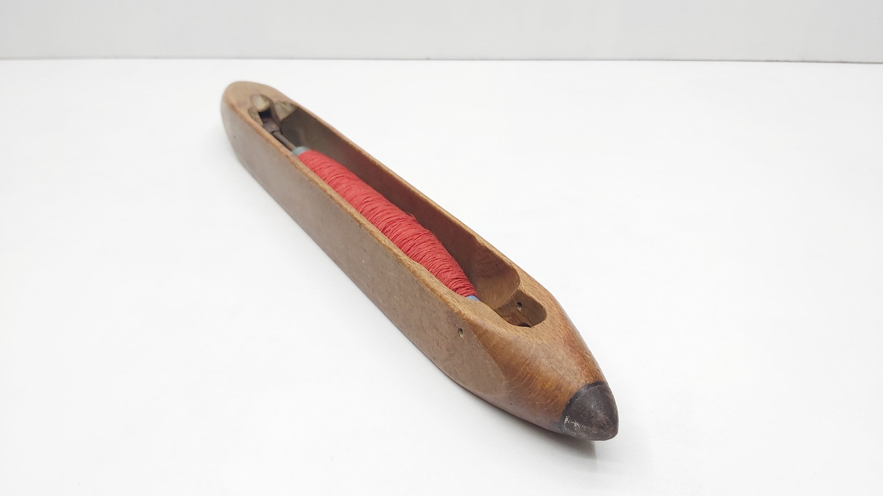 Vintage Wooden Loom Shuttle - Boat Shuttle - Textile Weaving Shuttle ...