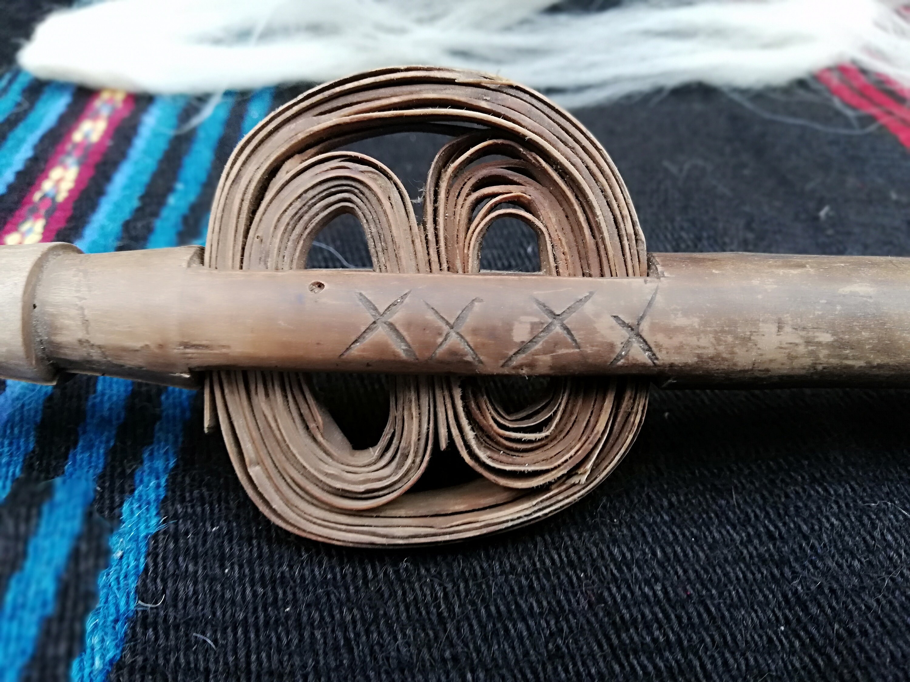 Antique wood tool Distaff Antique spindle Spindle for | Etsy