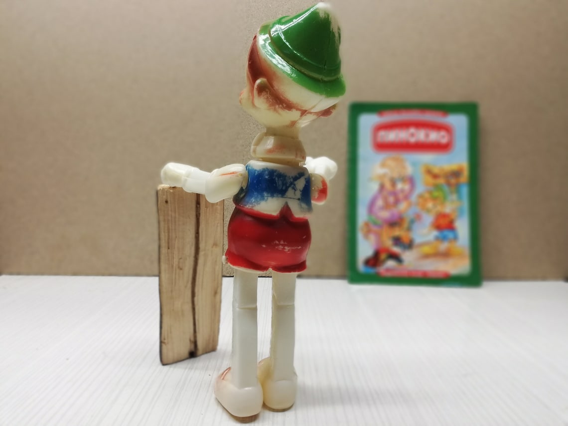 Vintage Doll Pinocchio Soviet Toy From 60s Plastic Doll | Etsy