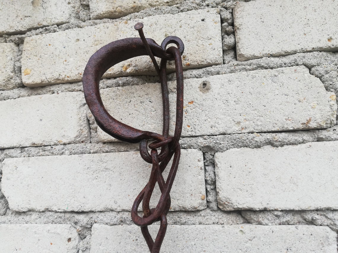 Antique Shackles Horse Leg Forged Iron Double Shackles - Etsy