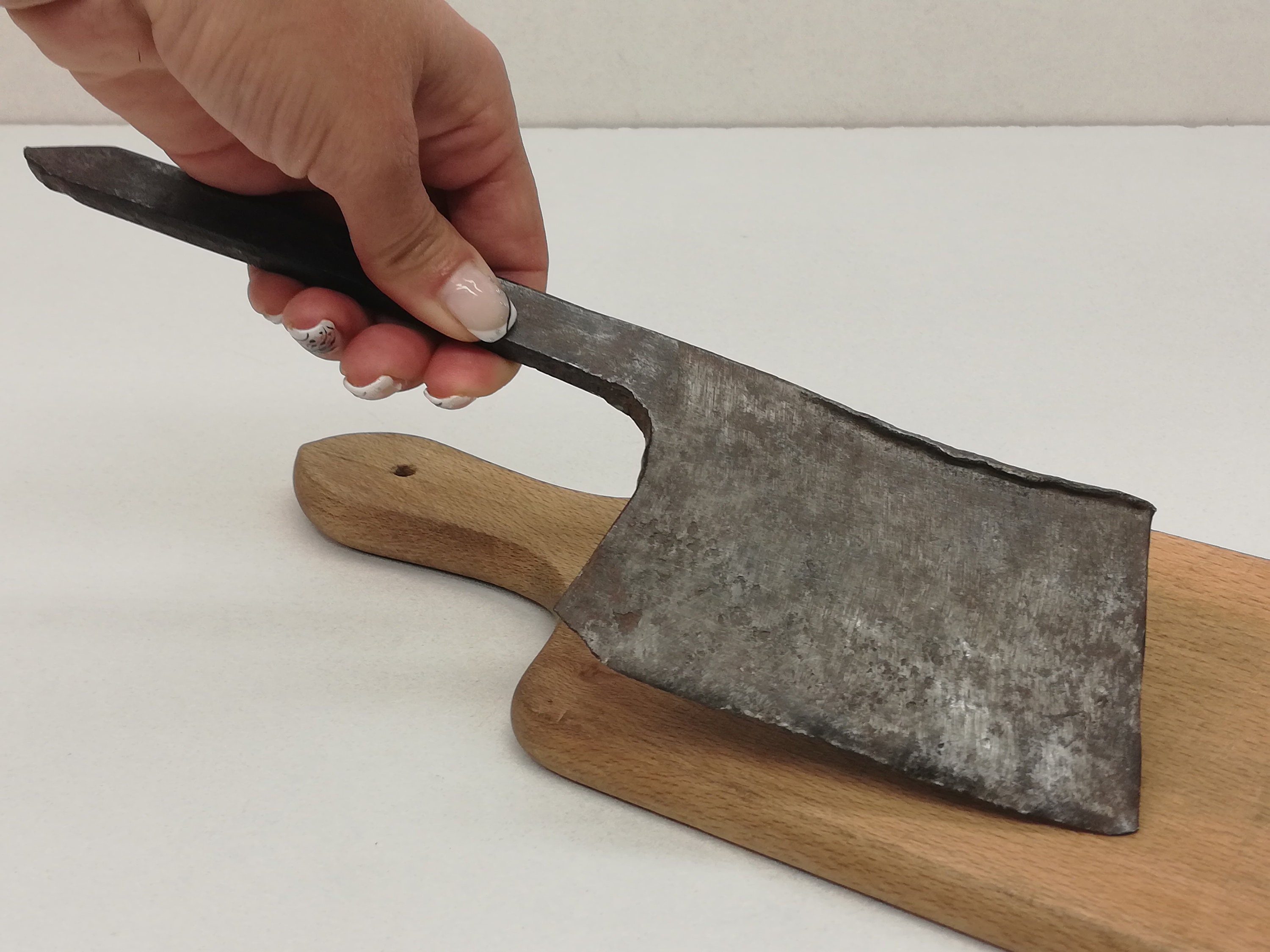 Vintage Meat Cleaver Kitchen Meat Knife Primitive Rusty | Etsy