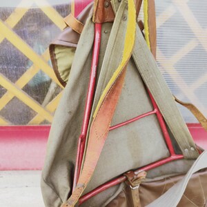 Large Canvas Durable Rugged Backpack 70s - Camping, Hiking, Mountain ...