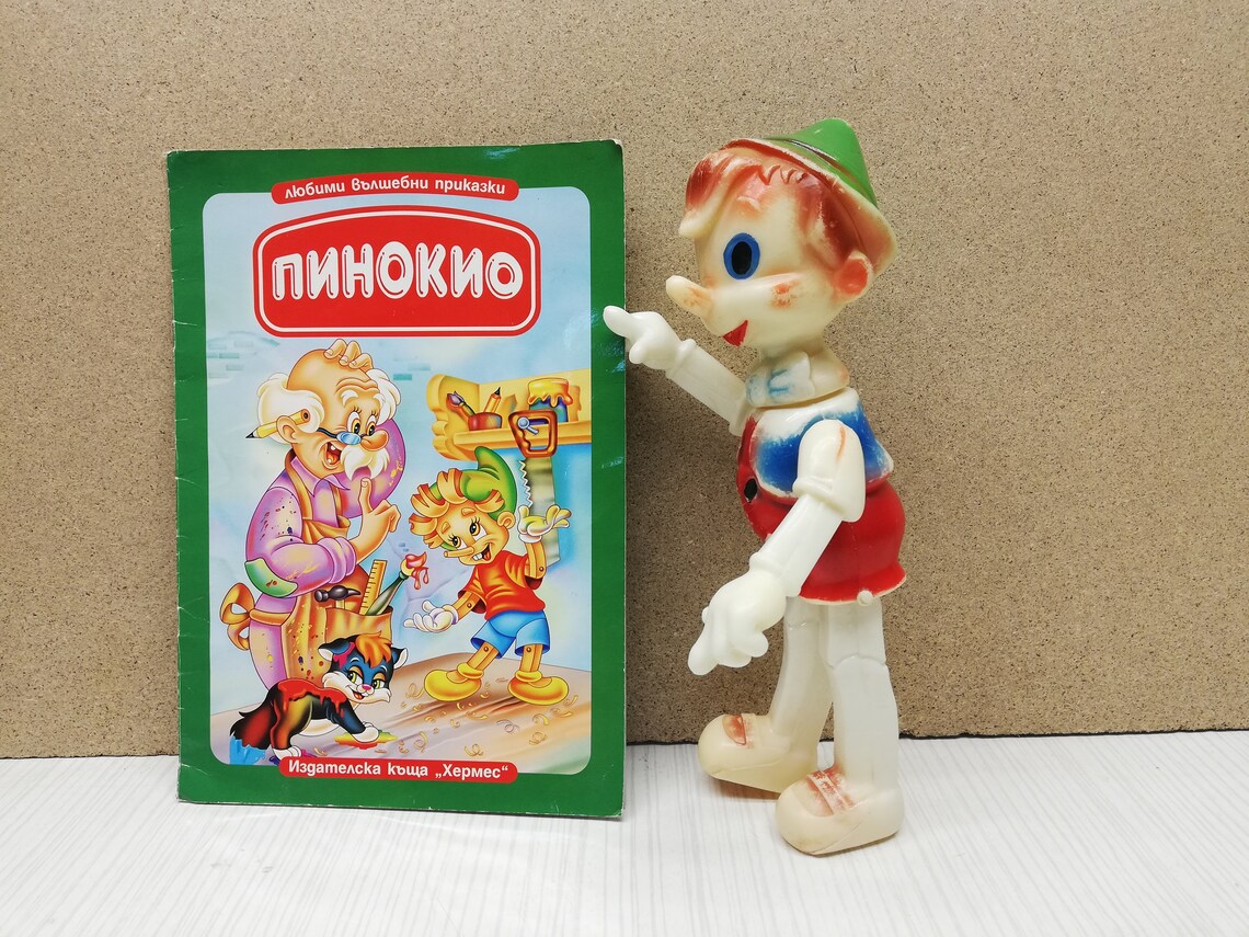 Vintage Doll Pinocchio Soviet Toy From 60s Plastic Doll | Etsy