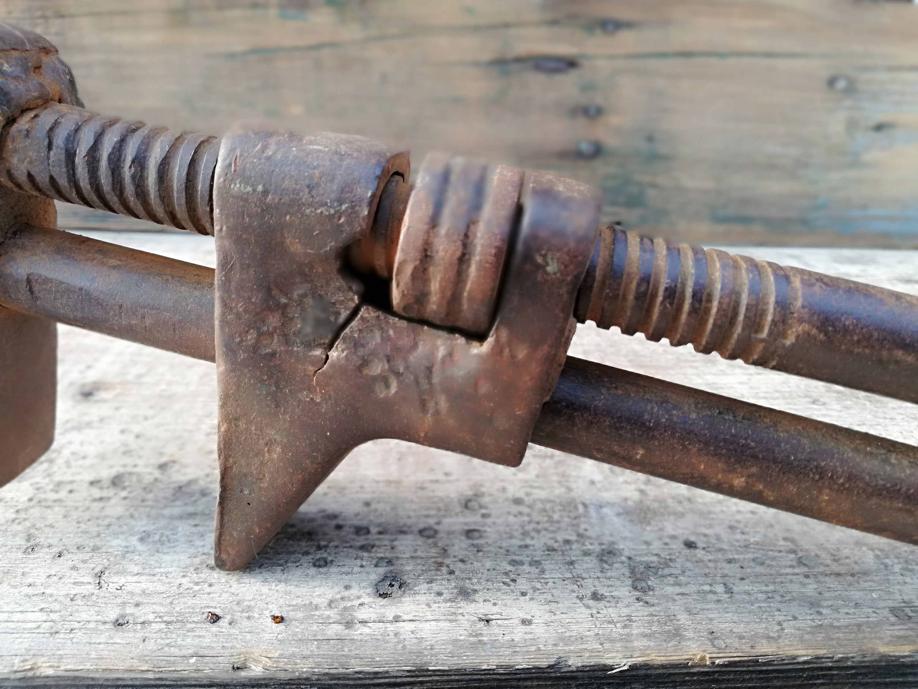 Antique tube pipe wrench from 20s Metal tool Adjustable | Etsy