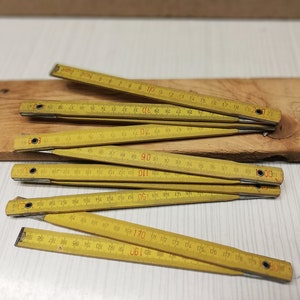 Vintage Wood Meter - Folding Meter - Carpenter Tool - Measuring Tool ...