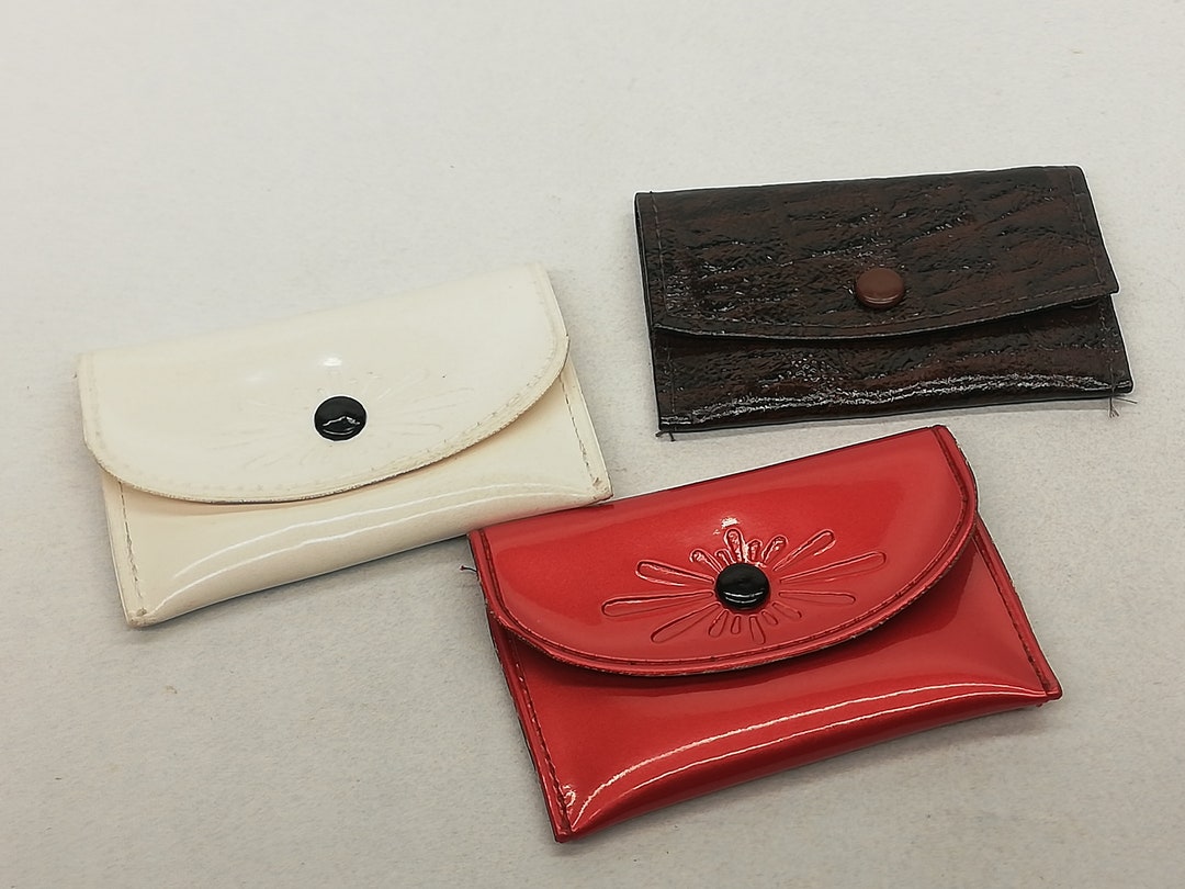 Vintage Three Purses 60's - Tiny Coin Purses - Multi Colors Pocket ...