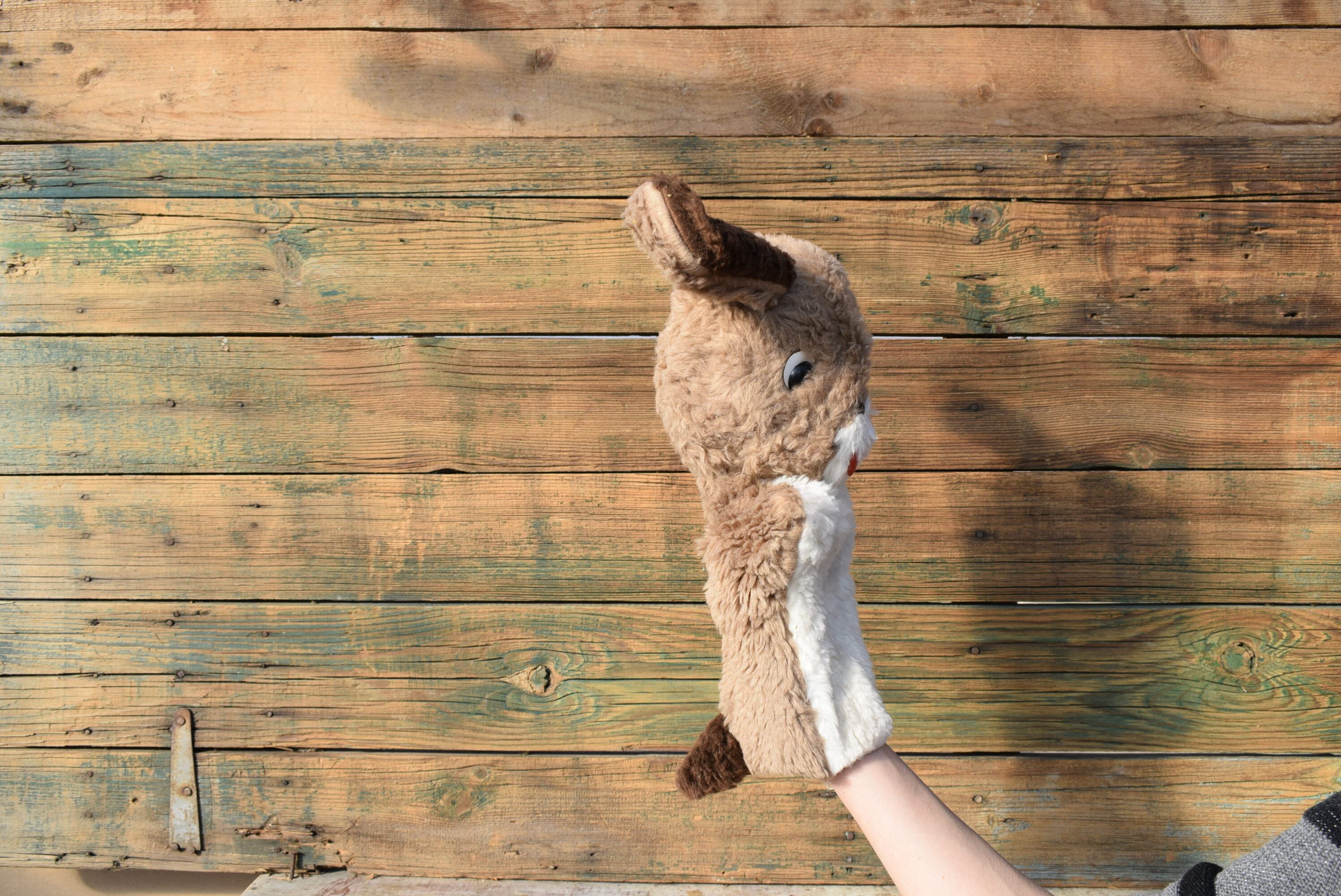 Vintage Plush Toy From 70s Plush Hand Toy Old Hand-plunged | Etsy