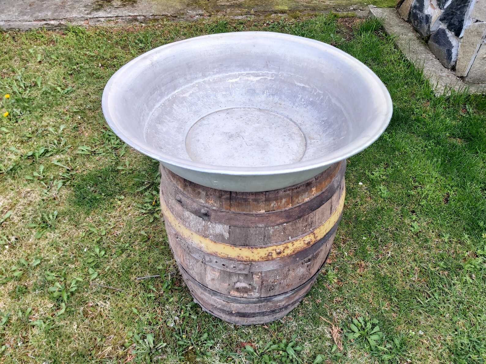 Vintage Aluminium Wash Basin Round Large Wash Bowl Rustic - Etsy