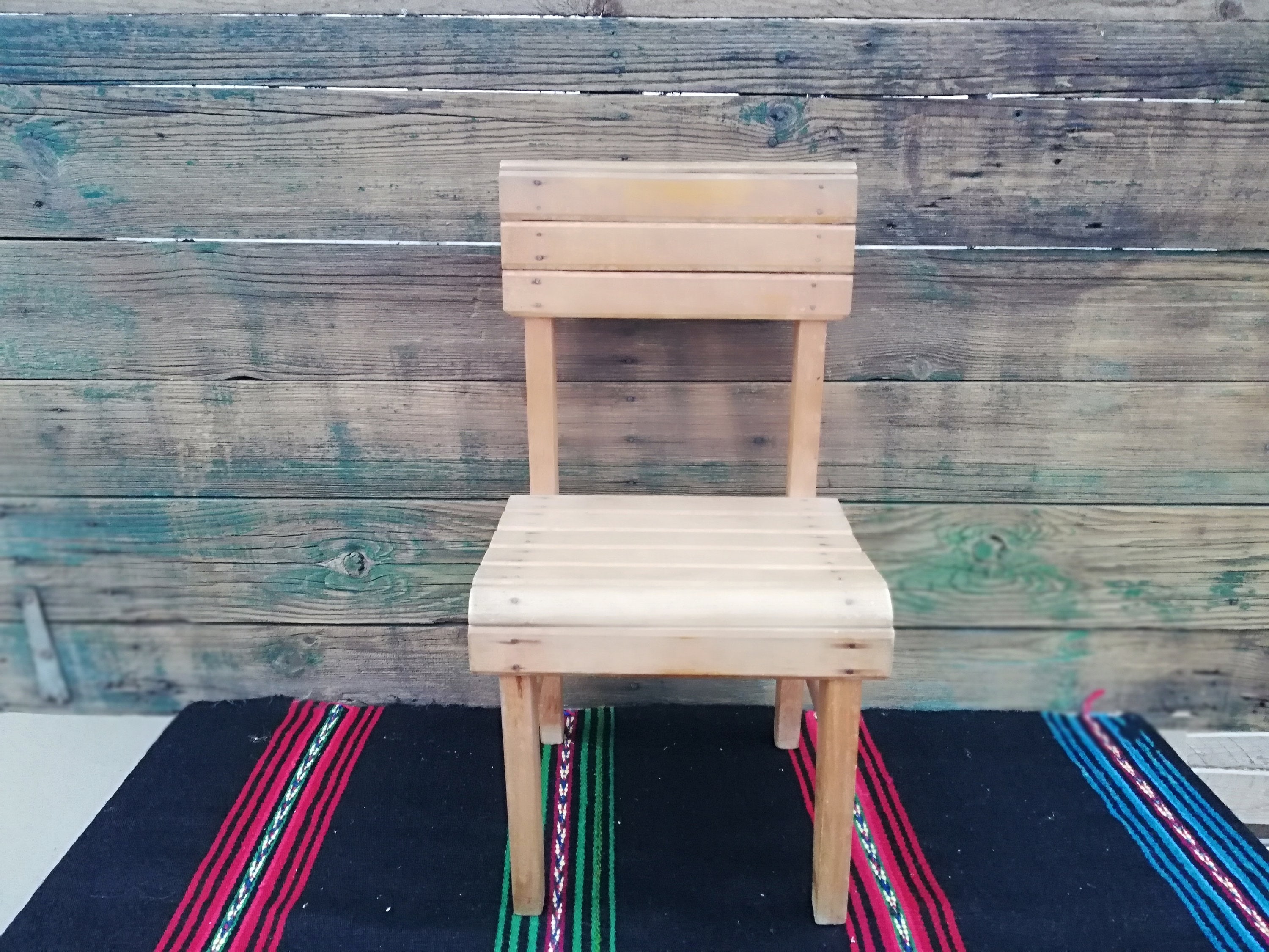 Small Wooden Chair Four Legged Chair Children's Stool - Etsy