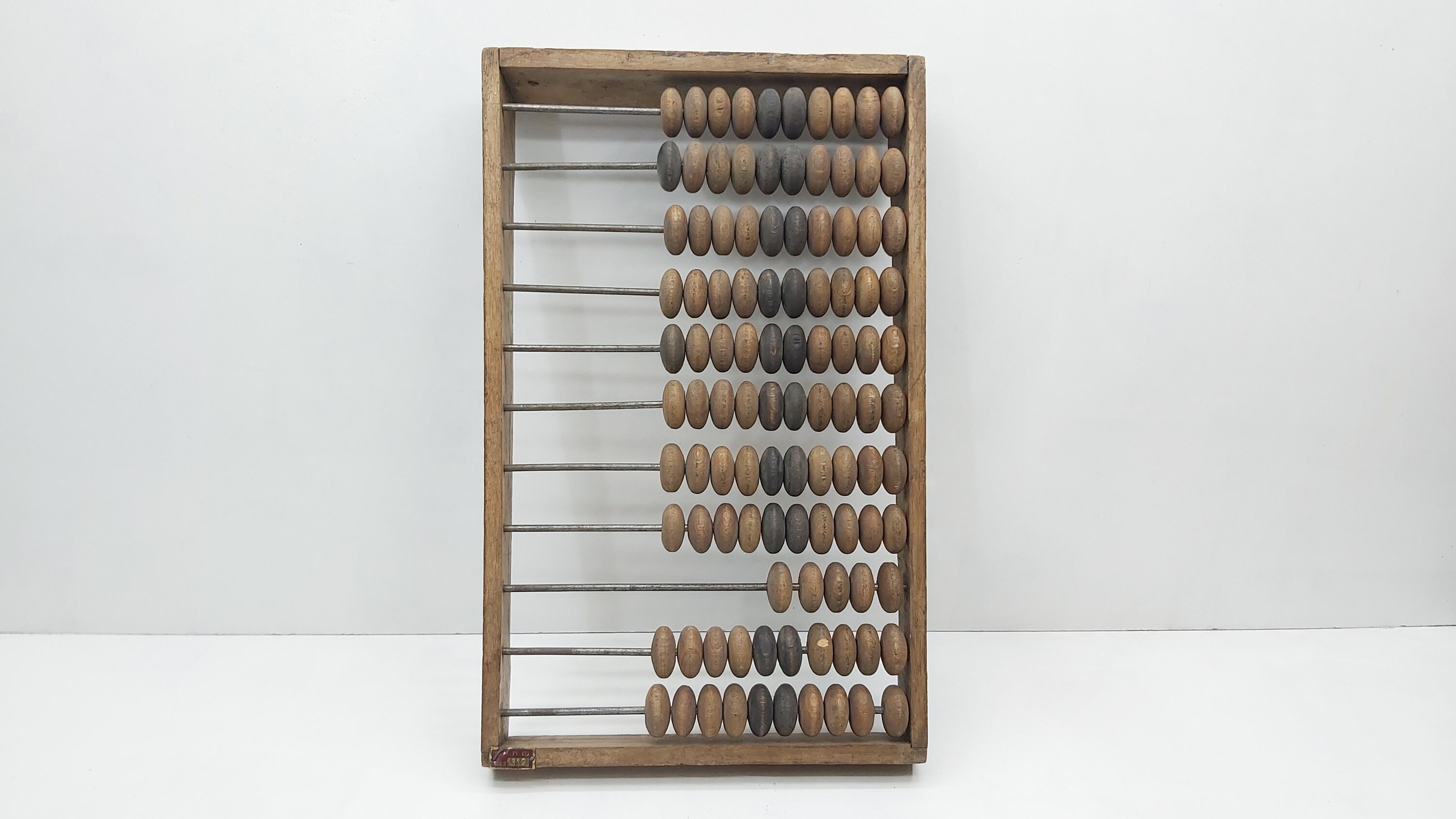 Vintage Big Wooden Abacus Counting Frame With Wooden Beads School ...