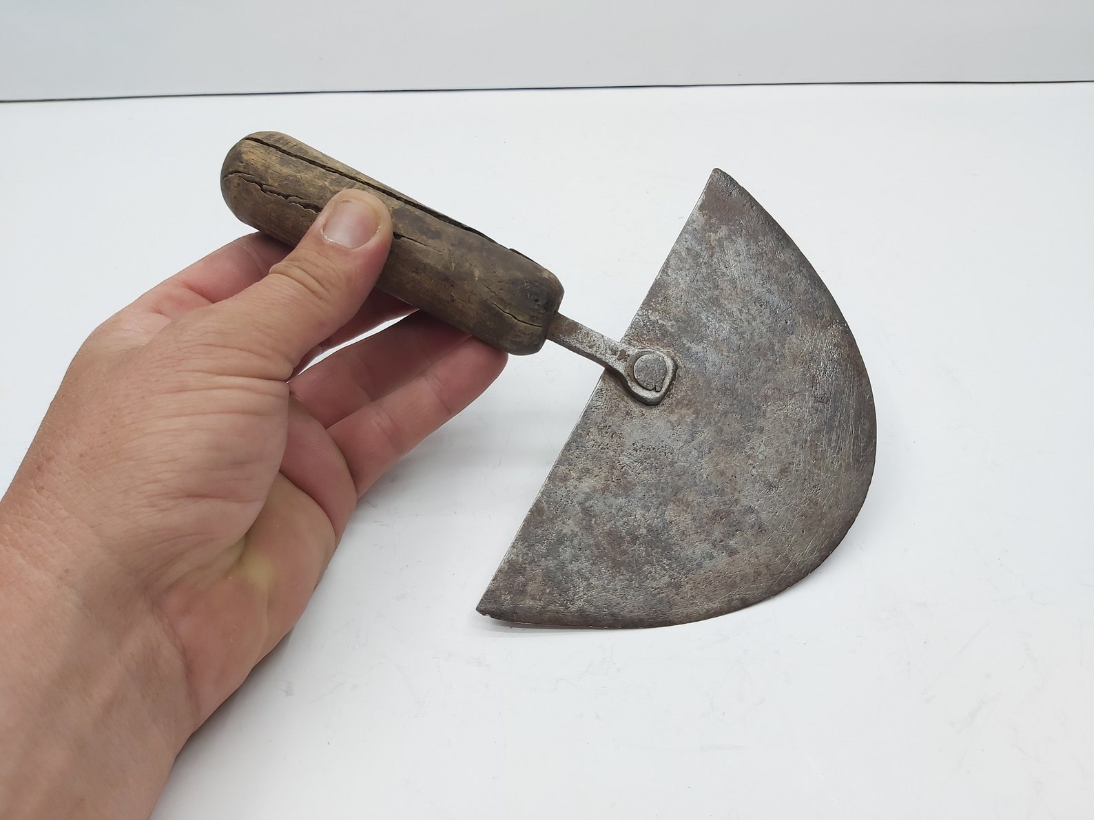 Antique Food Chopper Primitive Herb Cutter Chopper Single Metal Rusty ...