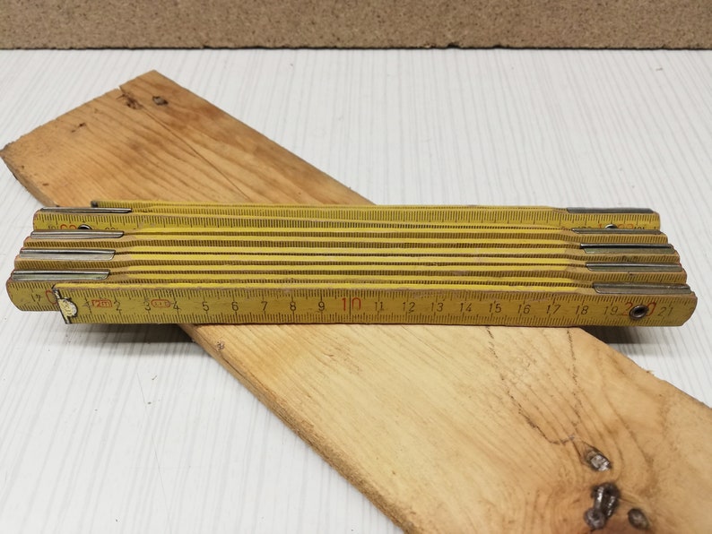 Vintage Wood Meter Folding Meter Carpenter Tool - Etsy