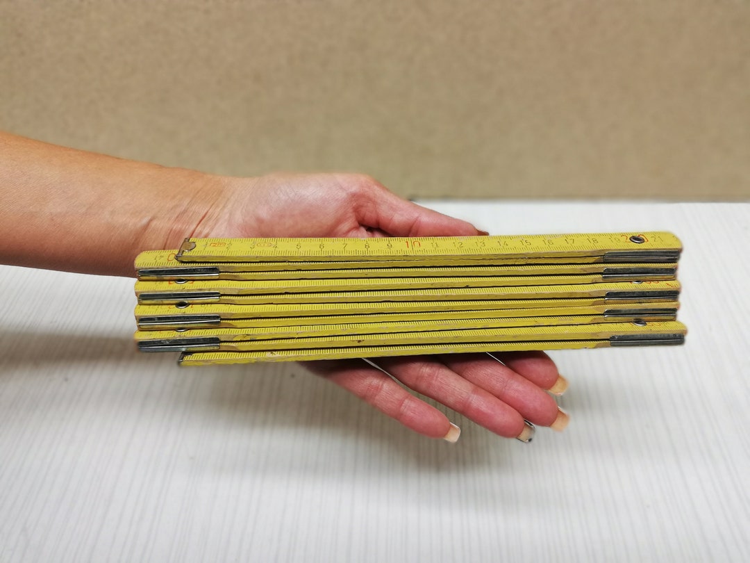 Vintage Wood Meter - Folding Meter - Carpenter Tool - Measuring Tool ...