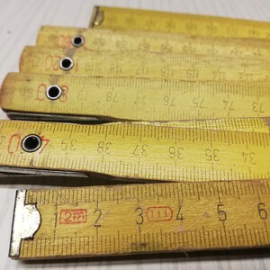 Vintage Wood Meter - Folding Meter - Carpenter Tool - Measuring Tool ...