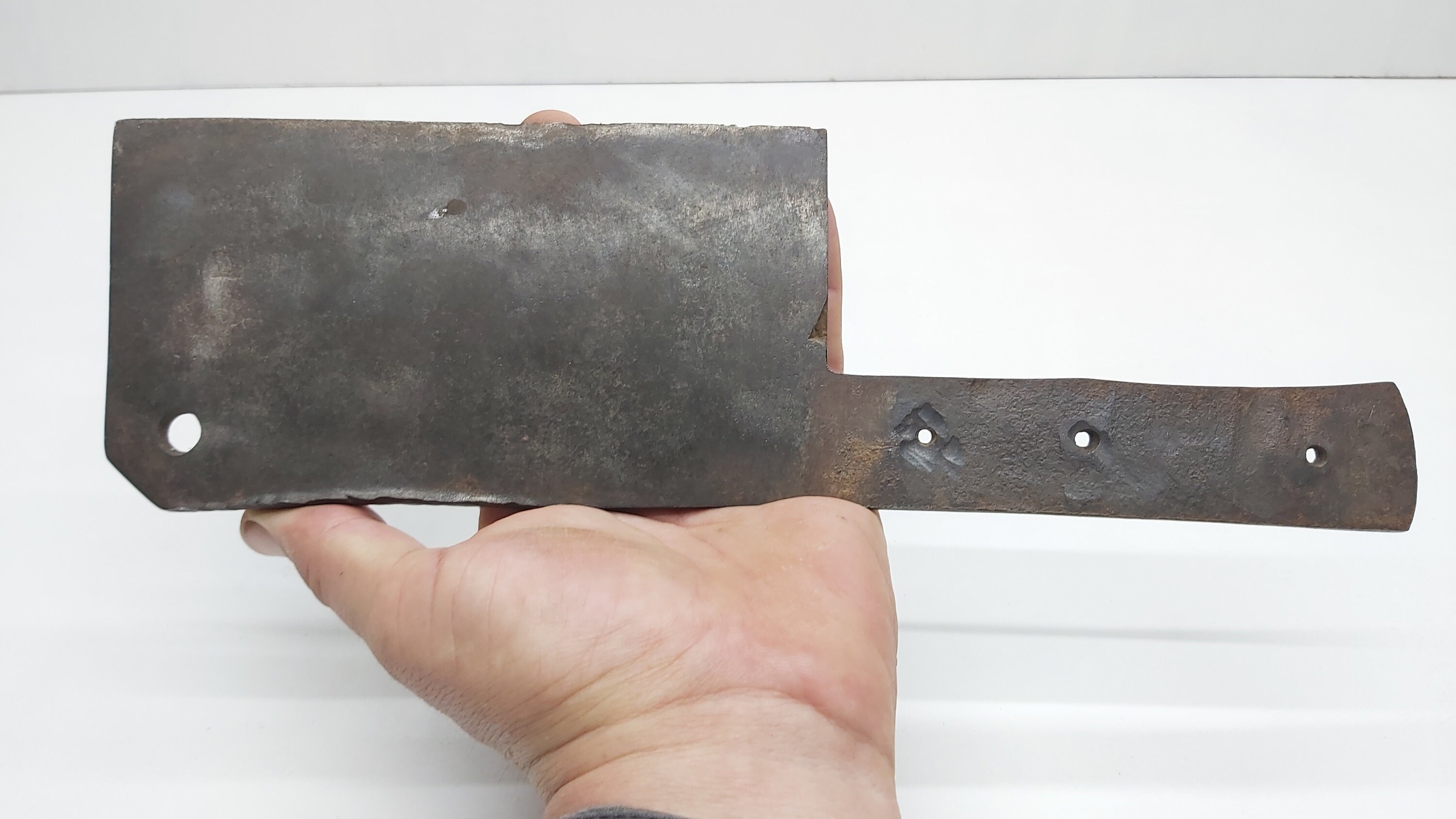 Vintage Meat Cleaver Rusty Meat Knife Heavy Butcher Knife - Etsy