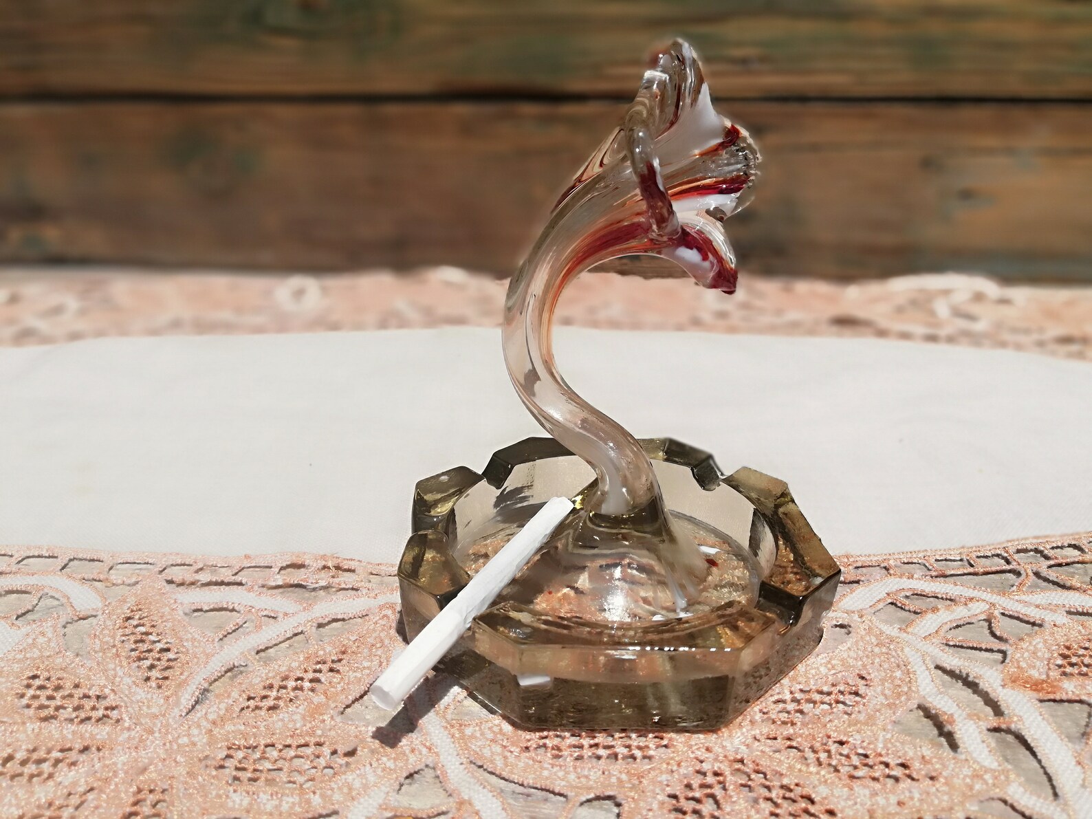 Vintage Glass Ashtray From 70s Many Beautiful Old Glass - Etsy