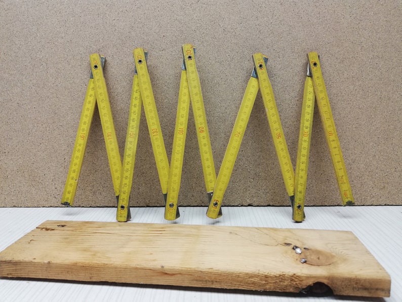 Vintage Wood Meter Folding Meter Carpenter Tool - Etsy