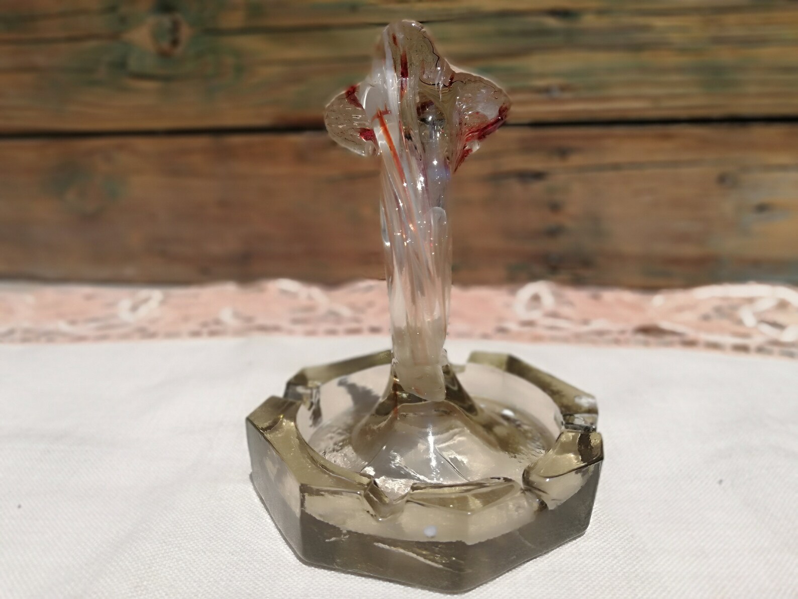 Vintage Glass Ashtray From 70s Many Beautiful Old Glass - Etsy