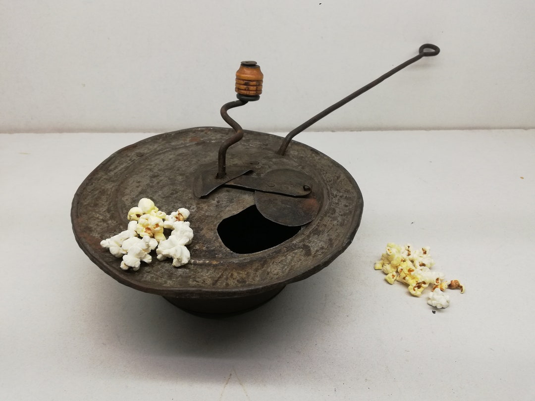 Antique Metal Coffee Roaster Pan Hand Bakery on Open Fire - Etsy