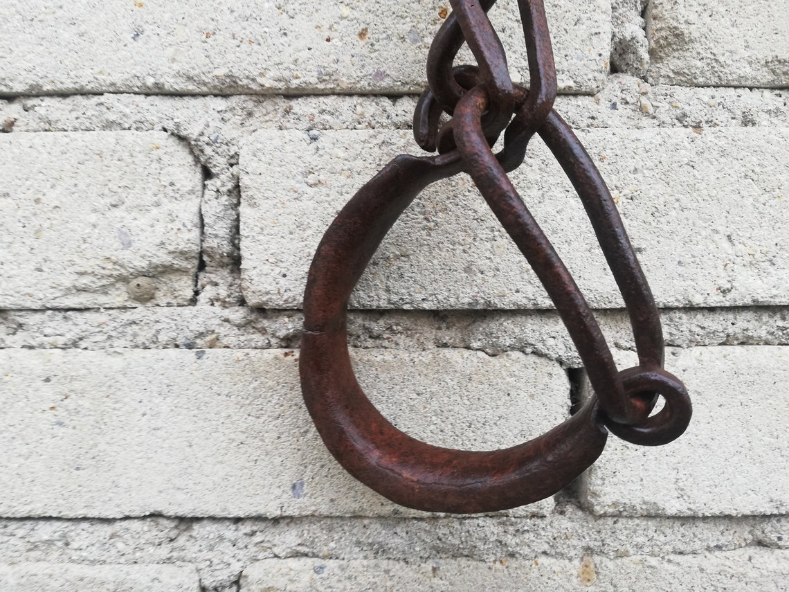 Antique Shackles Horse Leg Forged Iron Double Shackles - Etsy