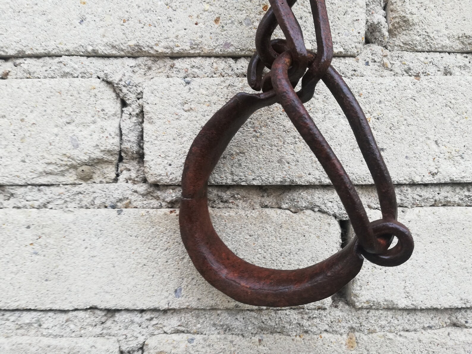 Antique Shackles Horse Leg Forged Iron Double Shackles - Etsy