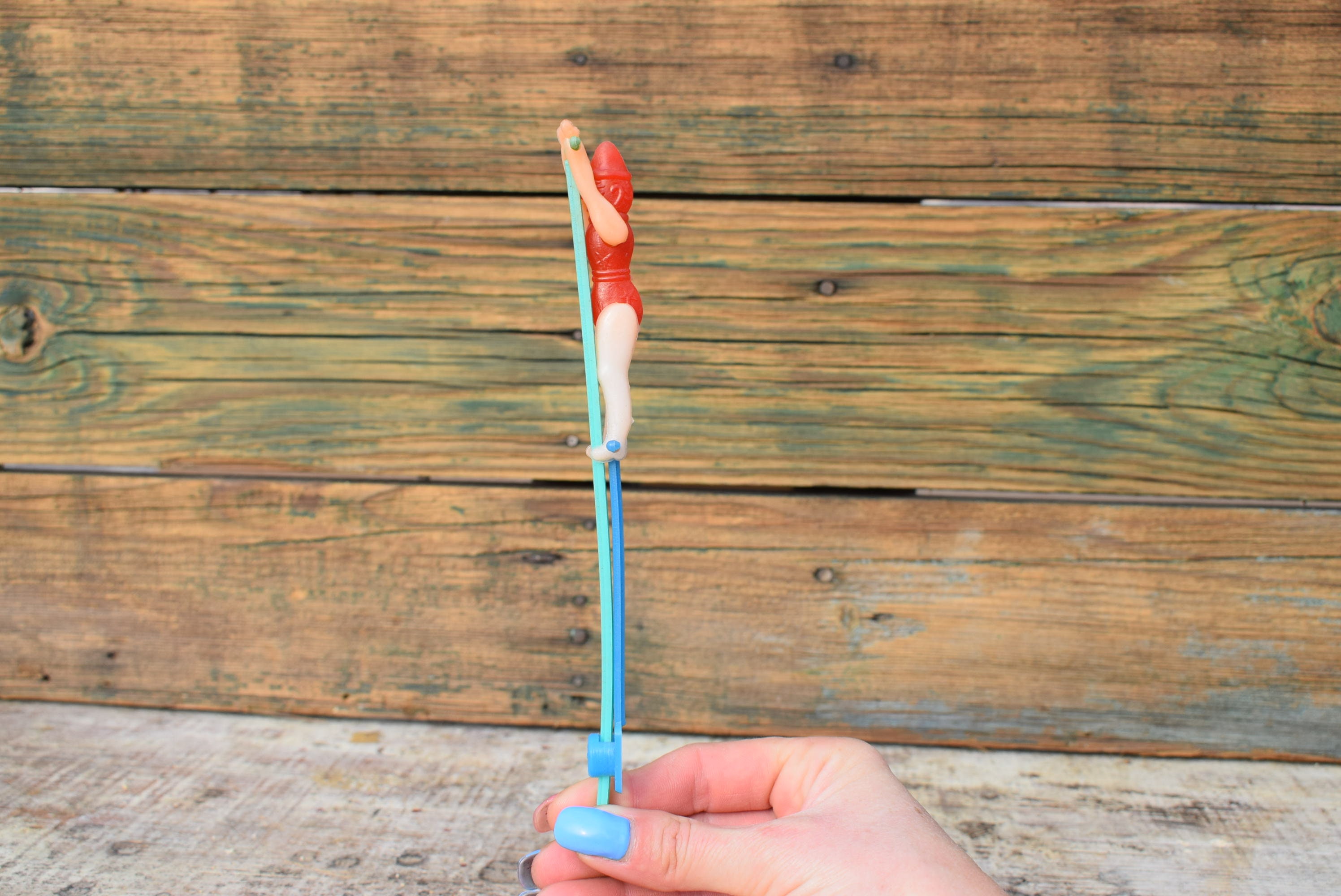 Mechanical Plastic Toy From 80s Acrobat Stick Circus Artist - Etsy