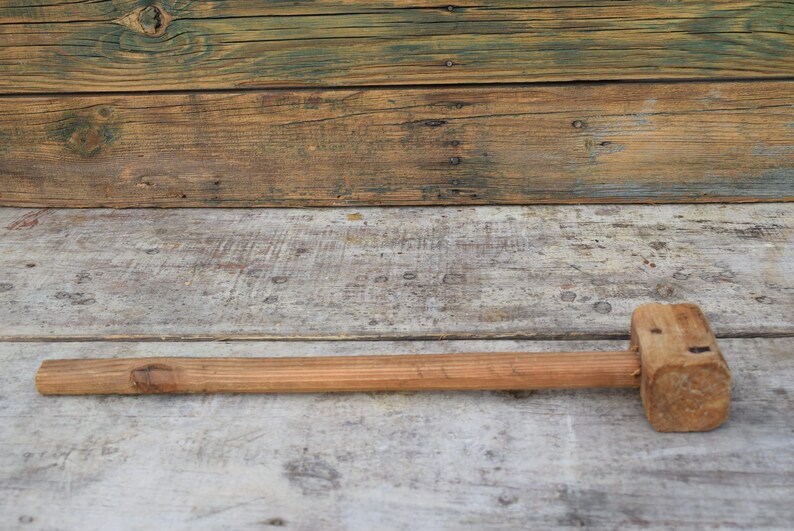 Meat Hammer Handmade Wooden Hammer Kitchen Tool Wood | Etsy