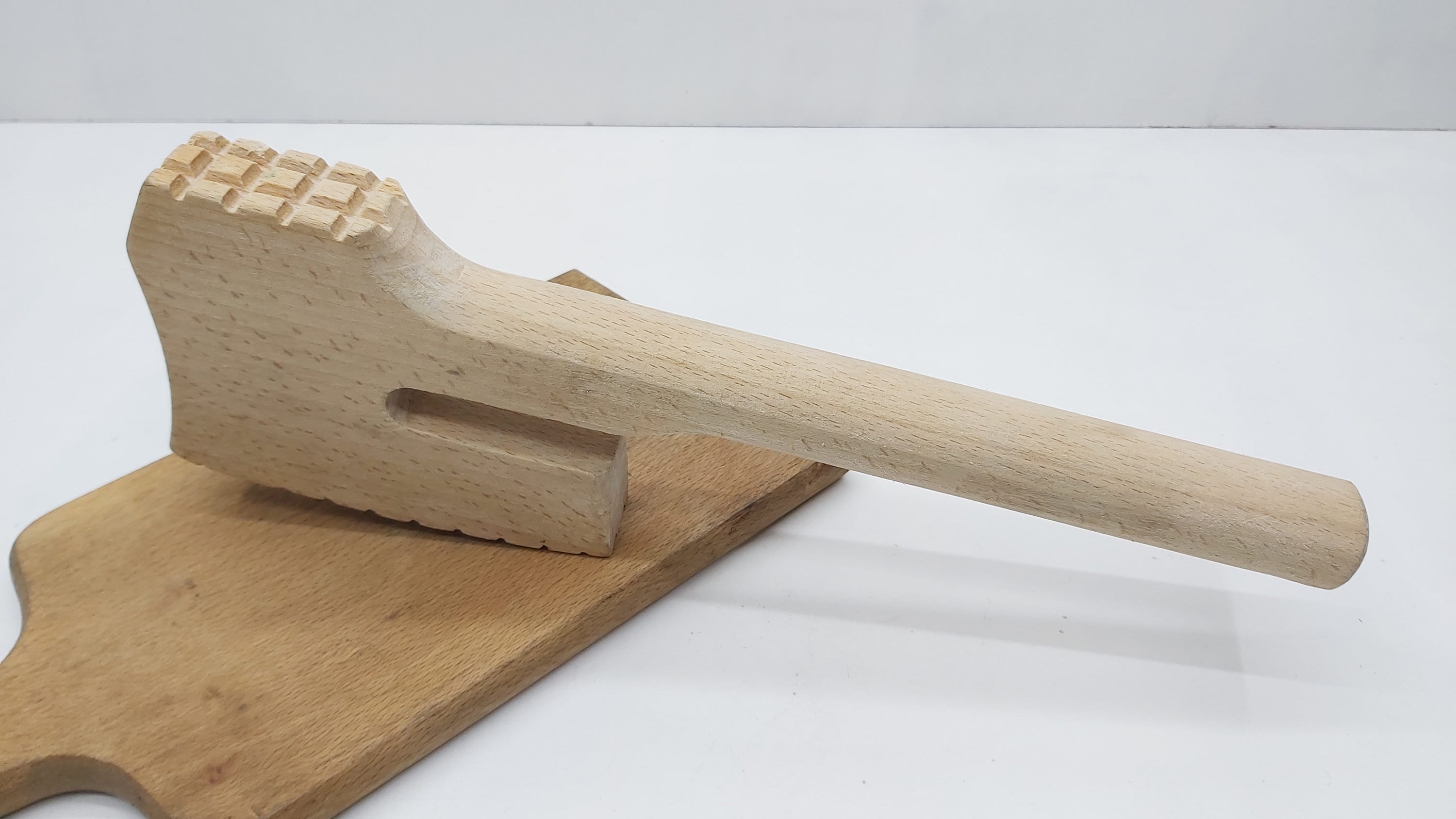 Vintage Wood Meat Mallet: Retro Kitchen Tenderizer - Etsy