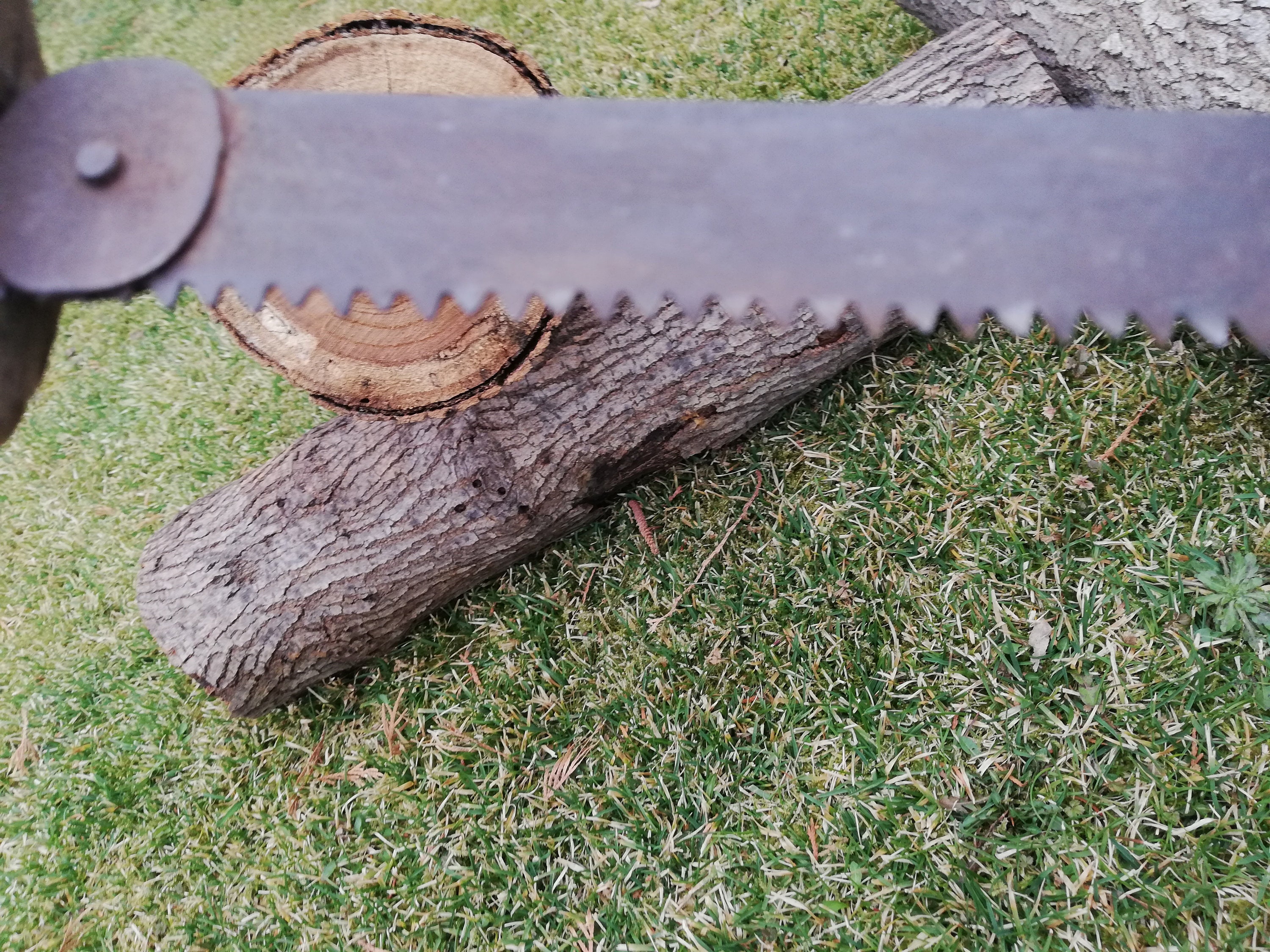 Antique bow saw 1930's Hand saw Primitive wooden | Etsy