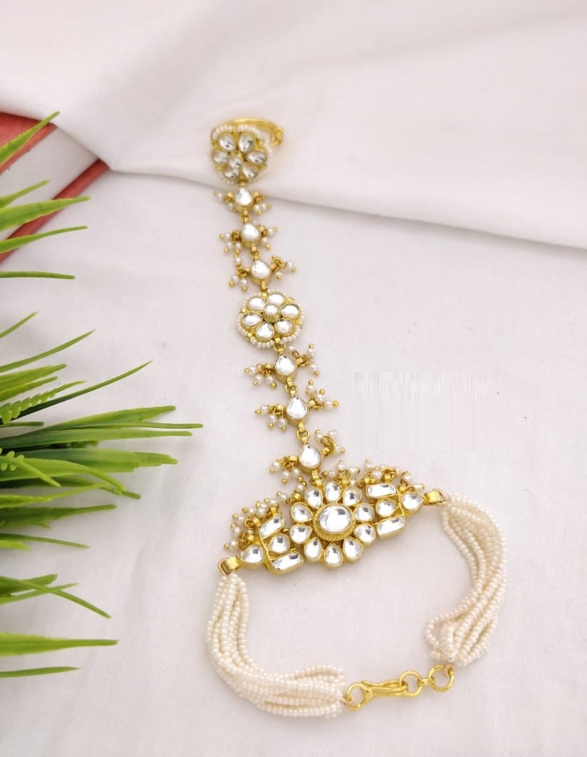 Kundan Hathphool/ Sabyasachi Kundan Bridal Hathphool/ Ruby - Etsy