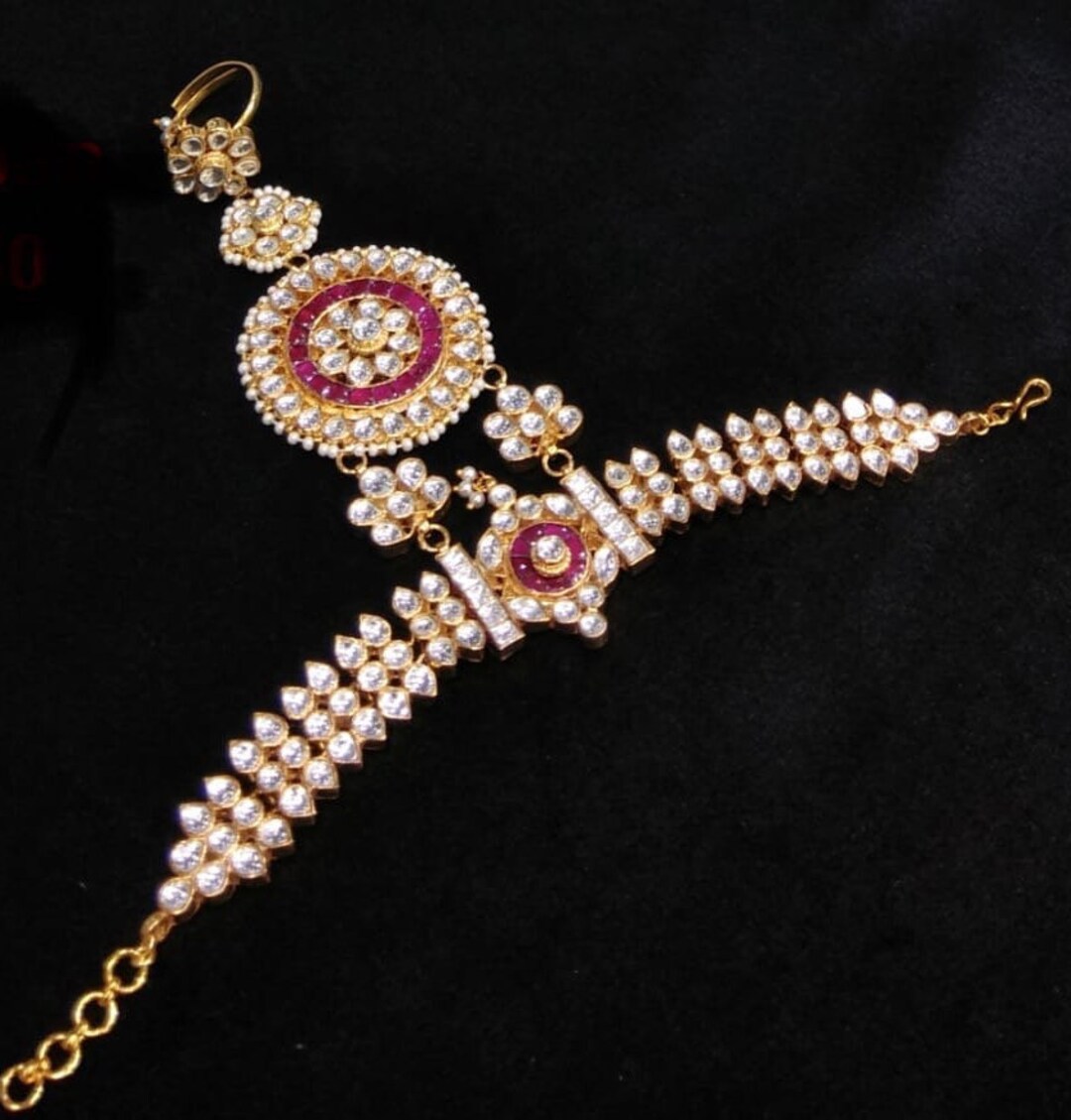 Kundan Bracelet Hathphool/ Bridal Sabyasachi Kundan Hathphool/ Hathpaan ...