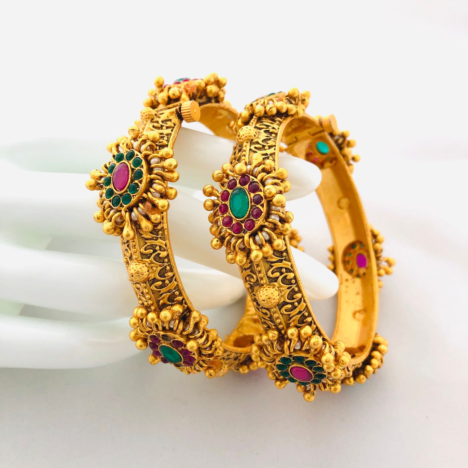Openable Bracelet/ Jaipuri Bangle/ Statement Bracelet/ - Etsy