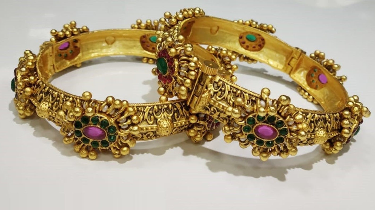 Openable Bracelet/ Jaipuri Bangle/ Statement Bracelet/ - Etsy