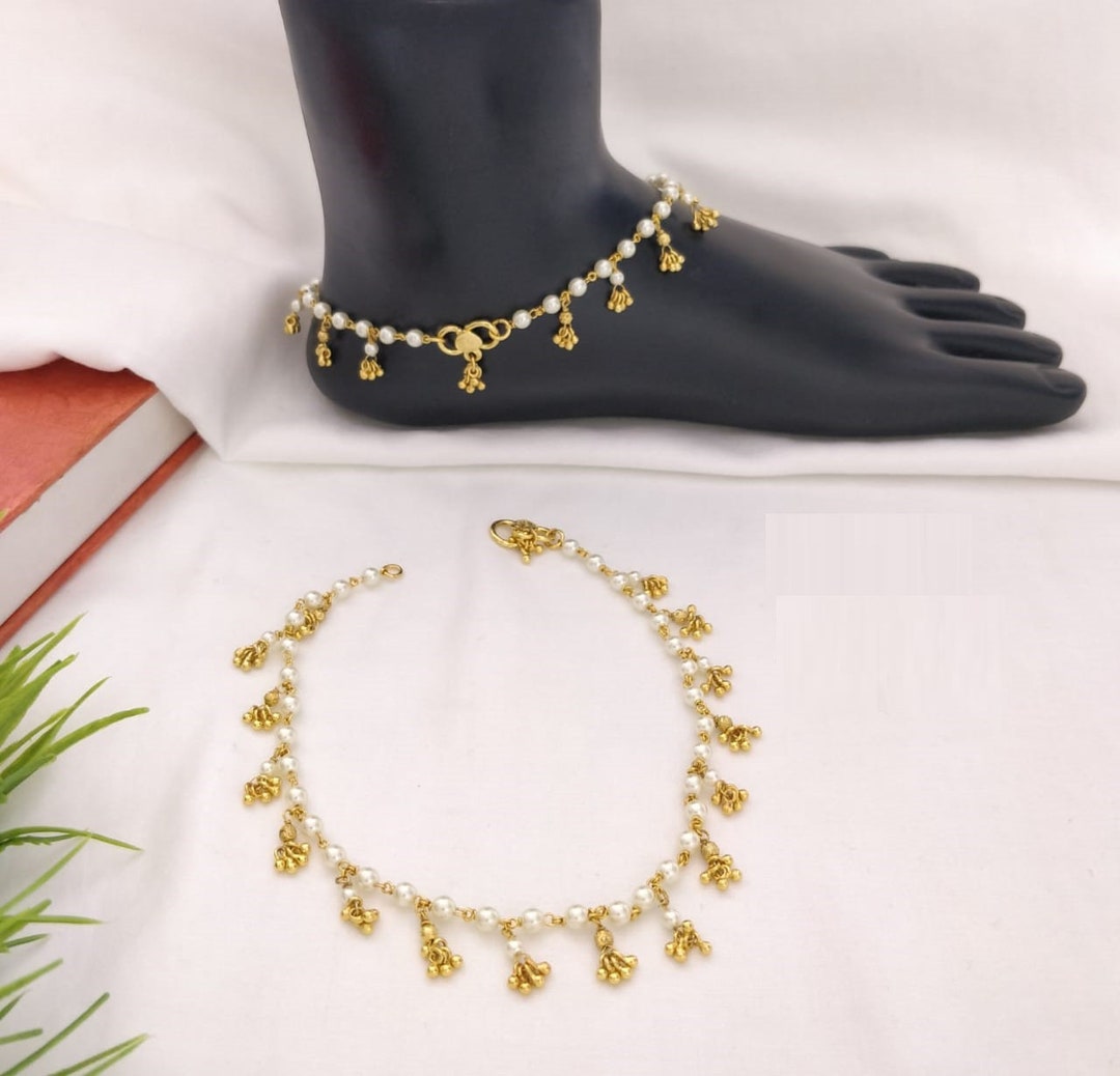 Kundan Payal/ Sabyasachi Payal/ Pajeb/ Indian Jewelry/ Kundan Anklets ...