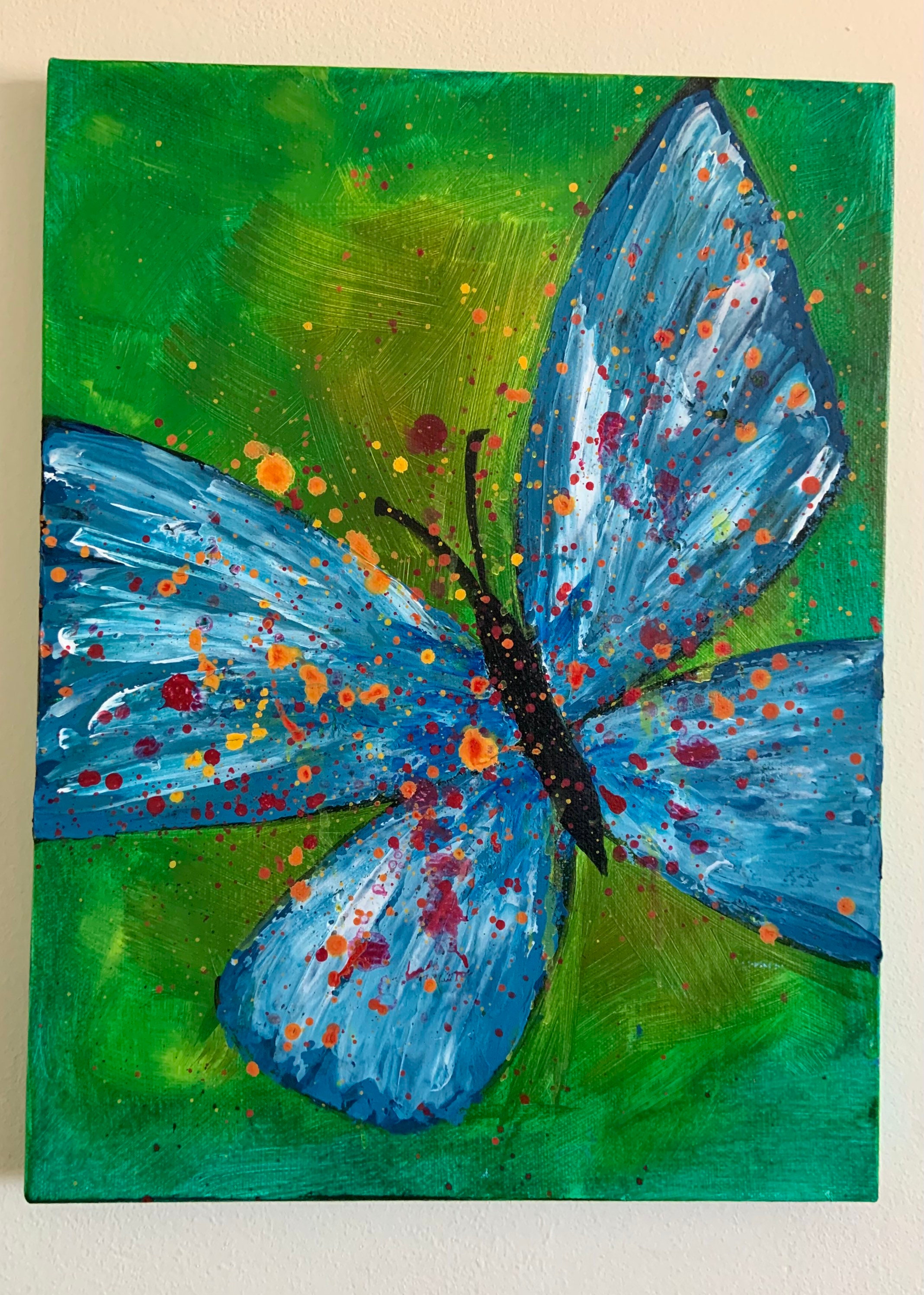 Abstract Butterfly Acrylic Painting