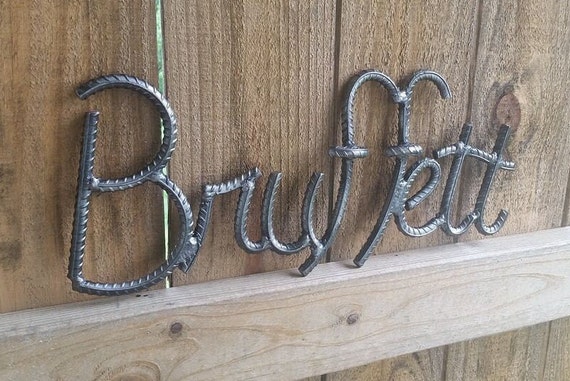 Custom Welded Rebar Words | Etsy