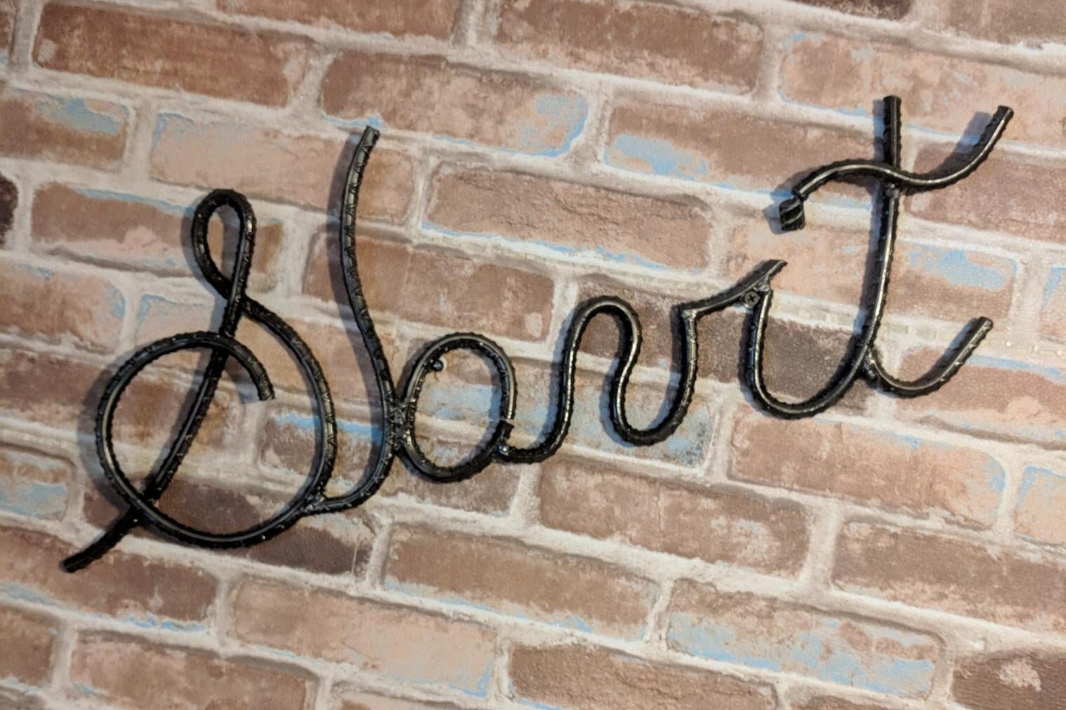 Custom Welded Rebar Words - Etsy