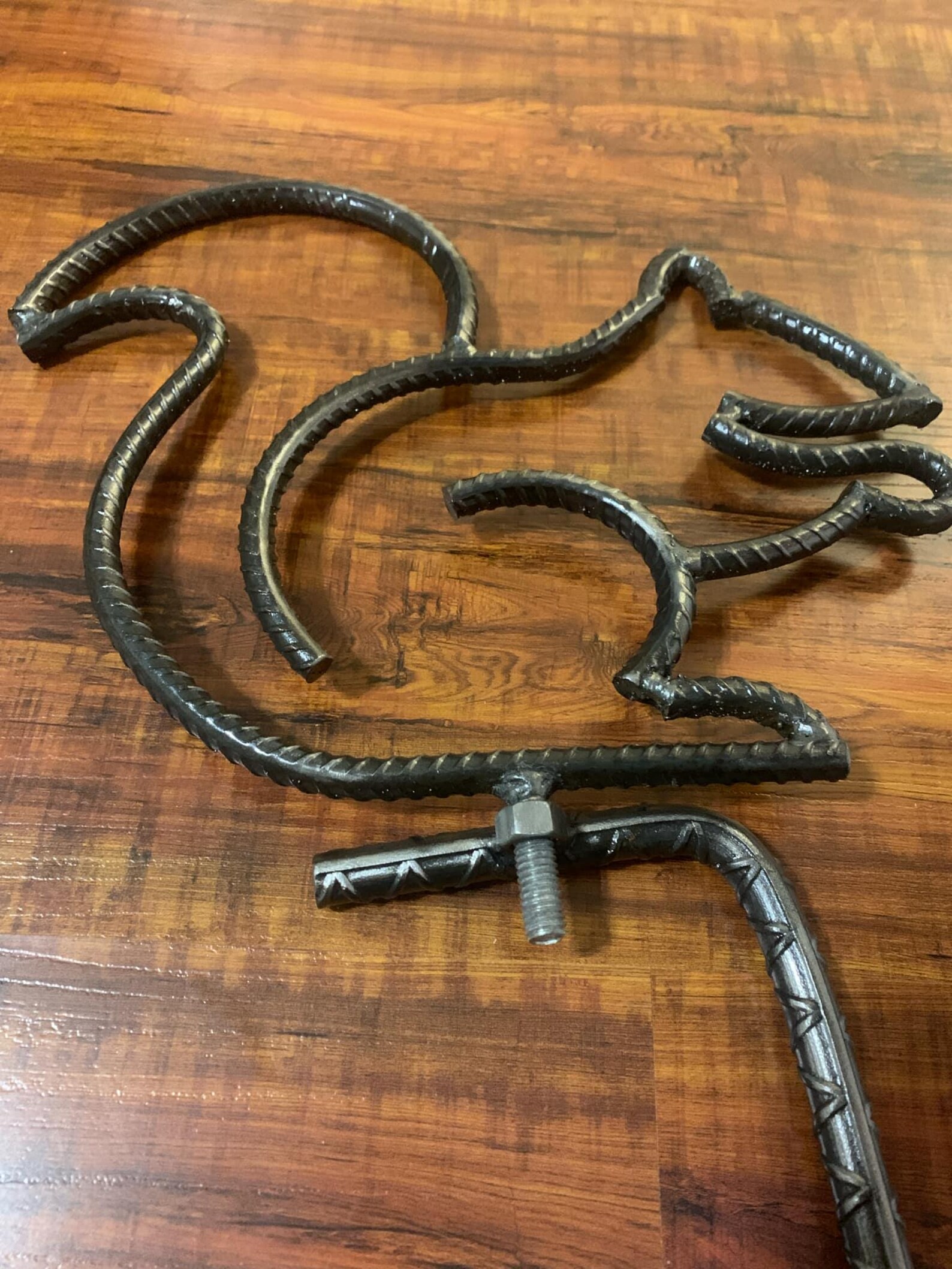 Squirrel Yard Ornament - Welded Metal Rebar - Etsy