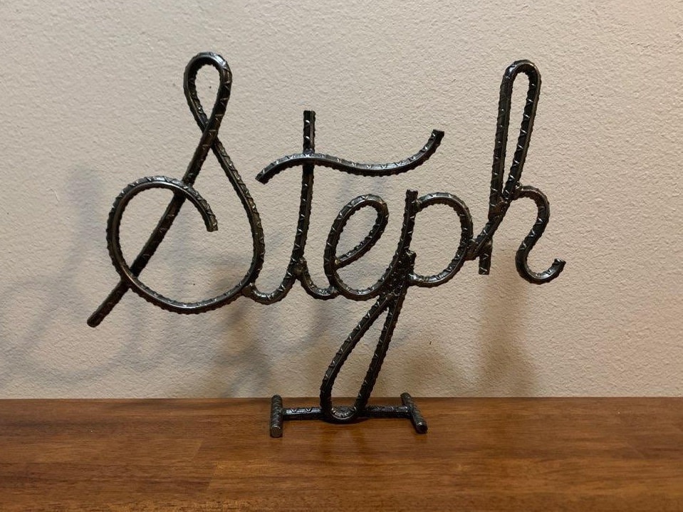 Custom Welded Rebar Words - Etsy