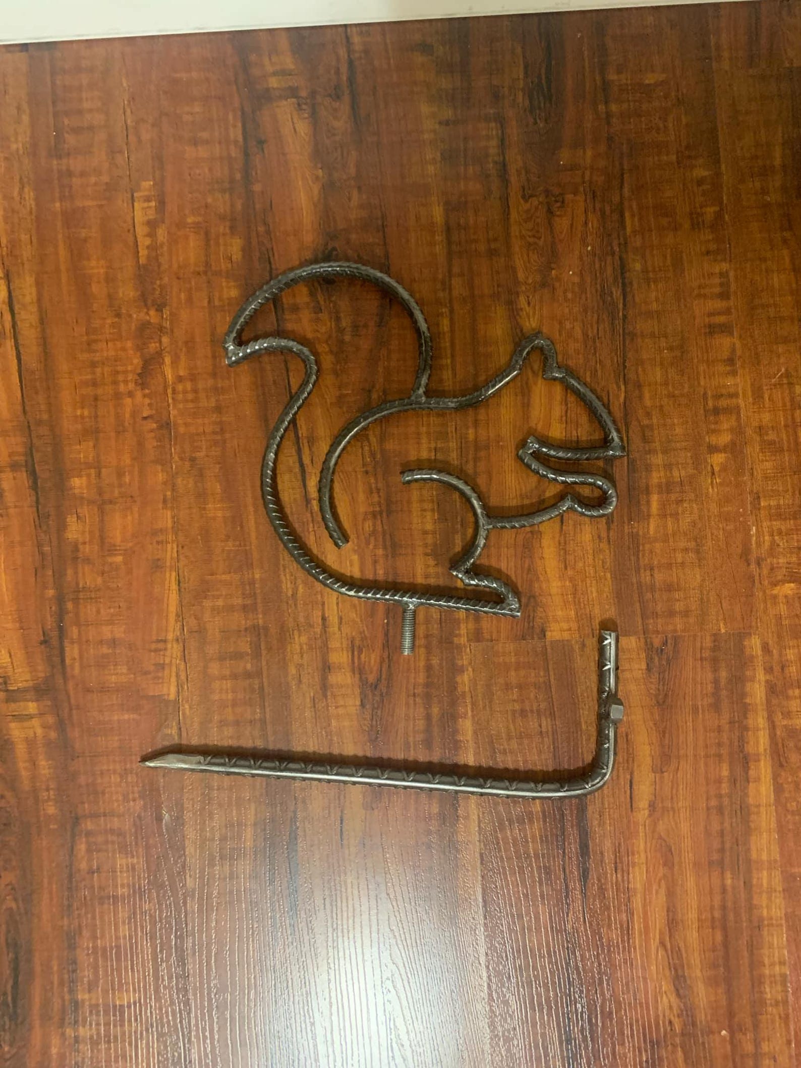 Squirrel Yard Ornament - Welded Metal Rebar - Etsy