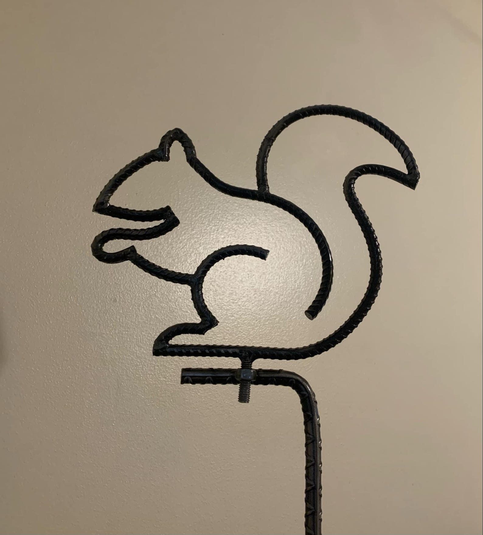 Squirrel Yard Ornament - Welded Metal Rebar - Etsy